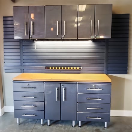 Graphite Grey Metallic MDF Cabinets