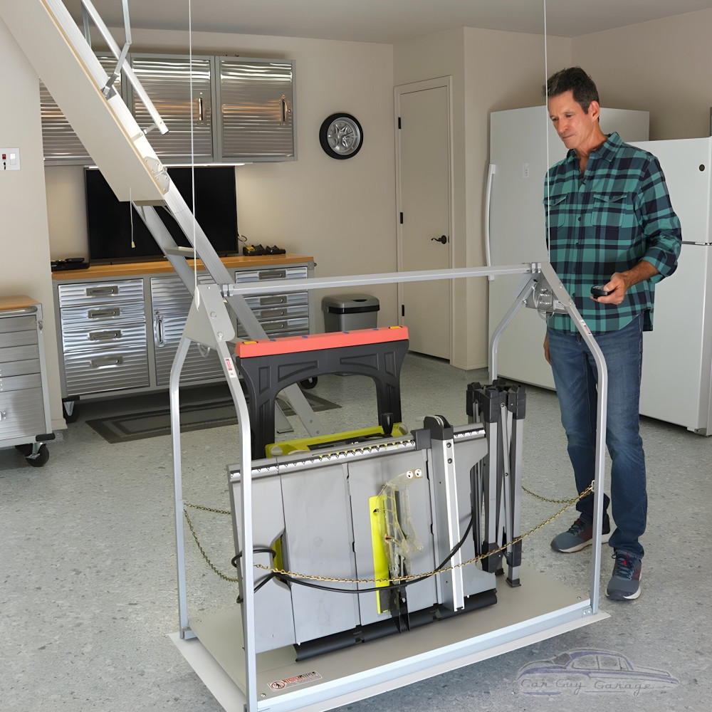 200 lbs Extra High Remote Attic Lift with Corded Remote Control