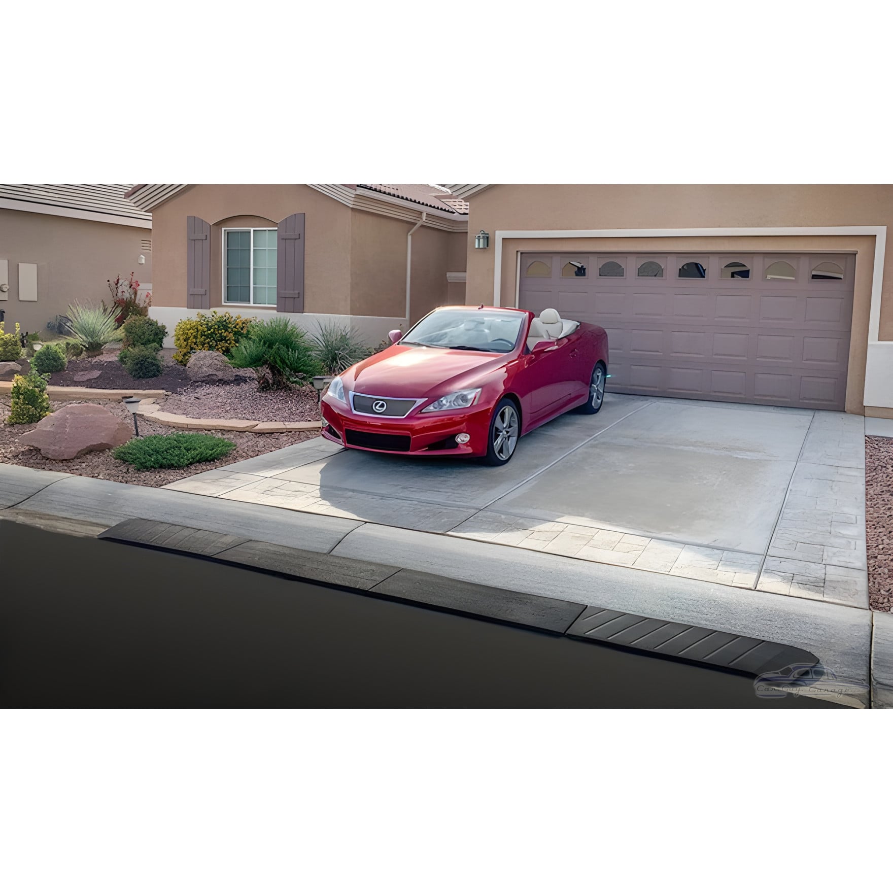 Durable Driveway Curb Ramp - Easy Install, 25,000 lbs Capacity