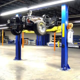 9,000 lb Two Post Asymmetric Car Lift - Heavy Duty & Safe