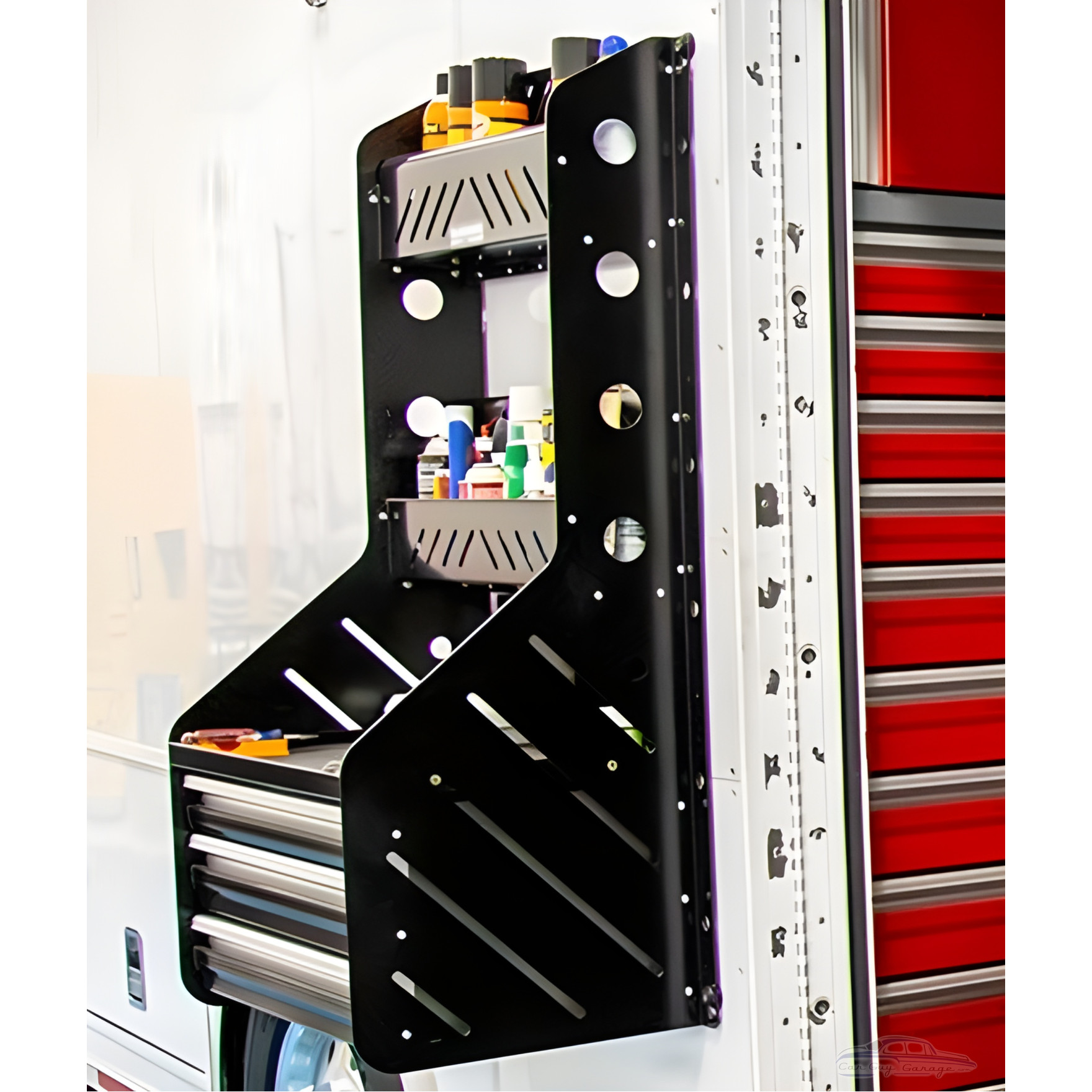 Premium Aluminum 3-Drawer Cabinet Rack - Durable & Sleek Design