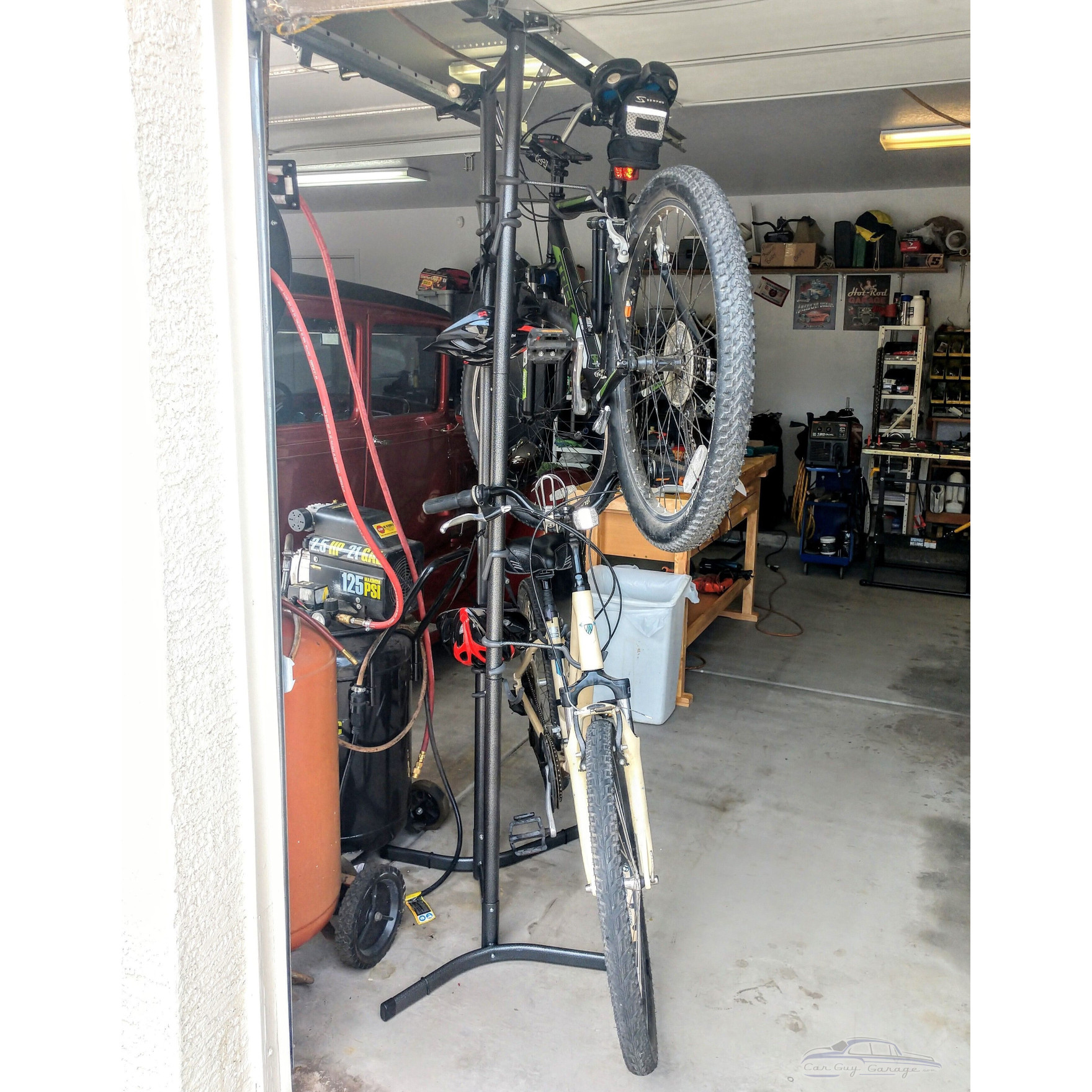 Free-Standing Four Bike Rack - Durable, Space-Saving Design