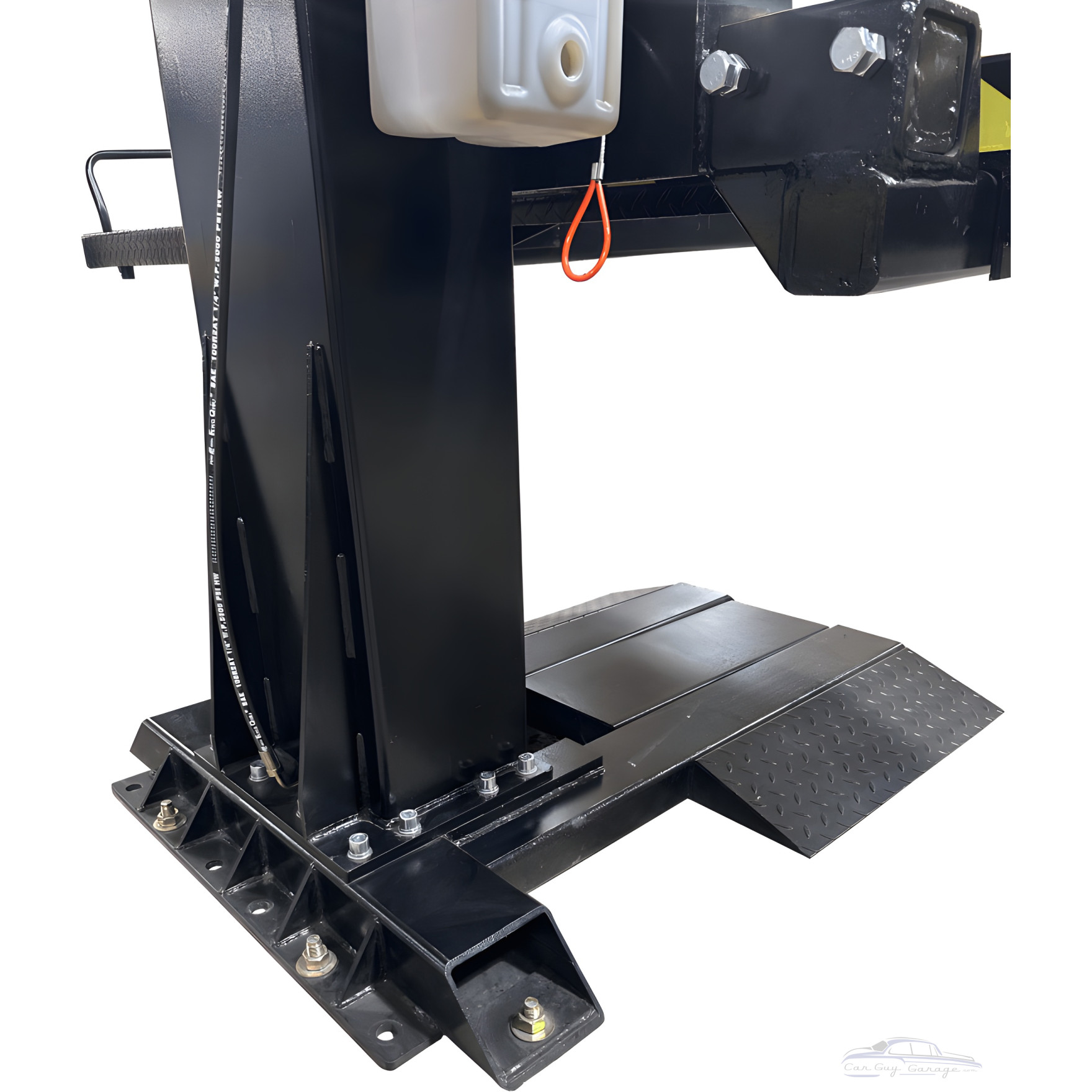 Single Post Car Lift - 6,000 lbs Capacity, Space-Saving Design