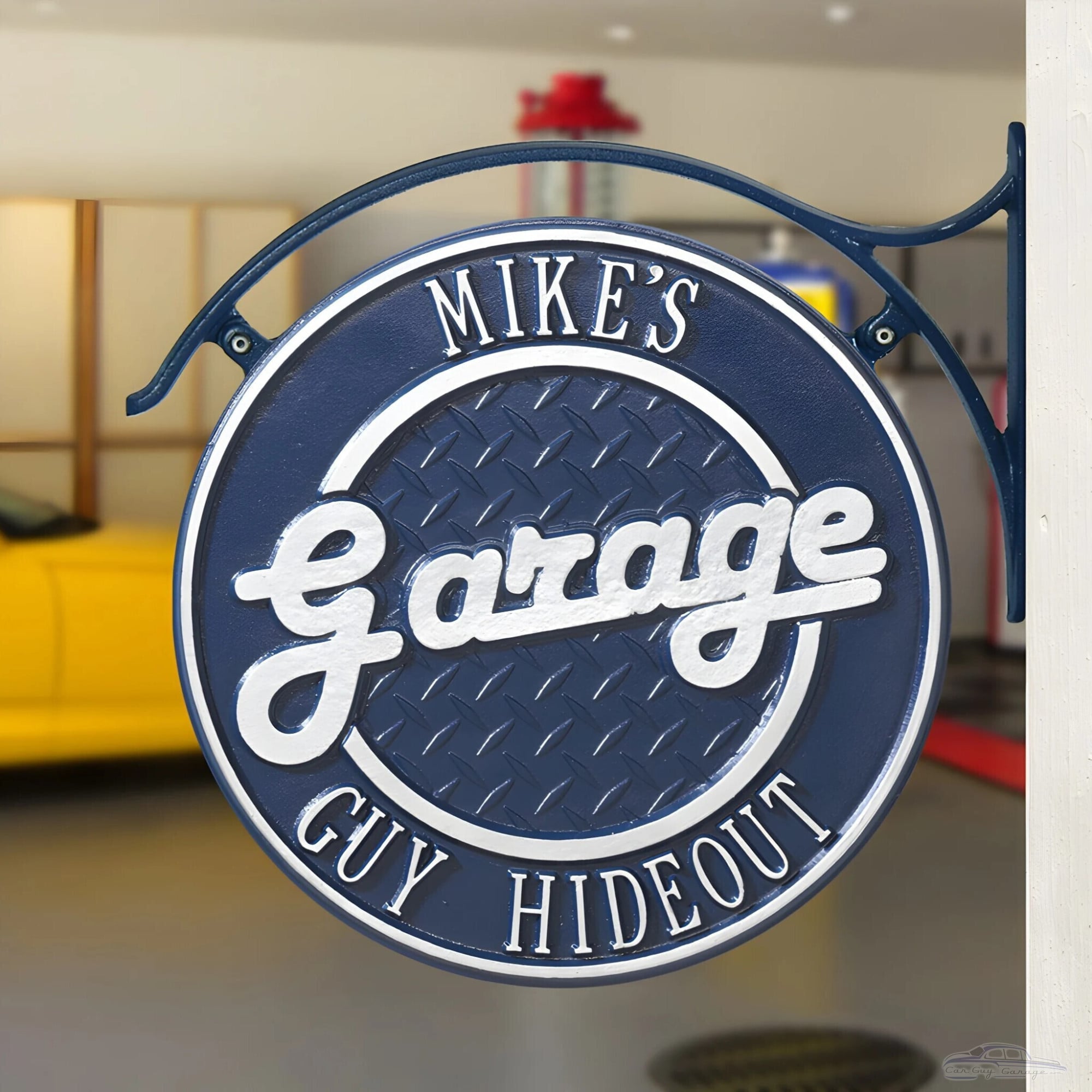 Personalized Cast Aluminum Garage Plaque - Durable & Custom