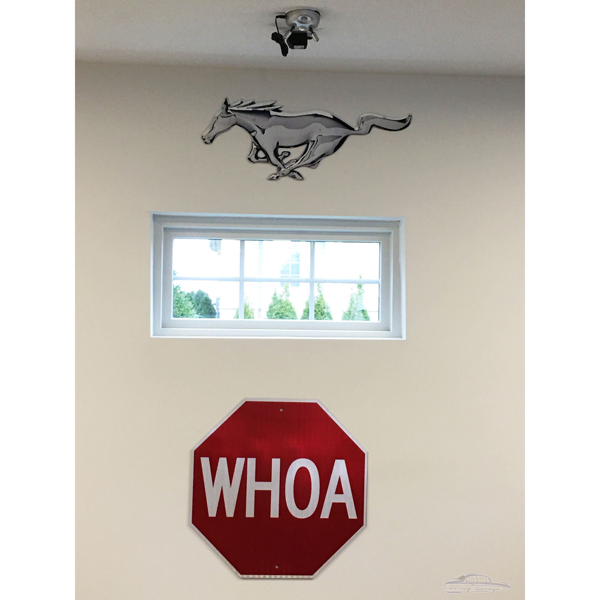 Ford Mustang Pony Sign - 3D Look, Durable 14-Gauge Steel