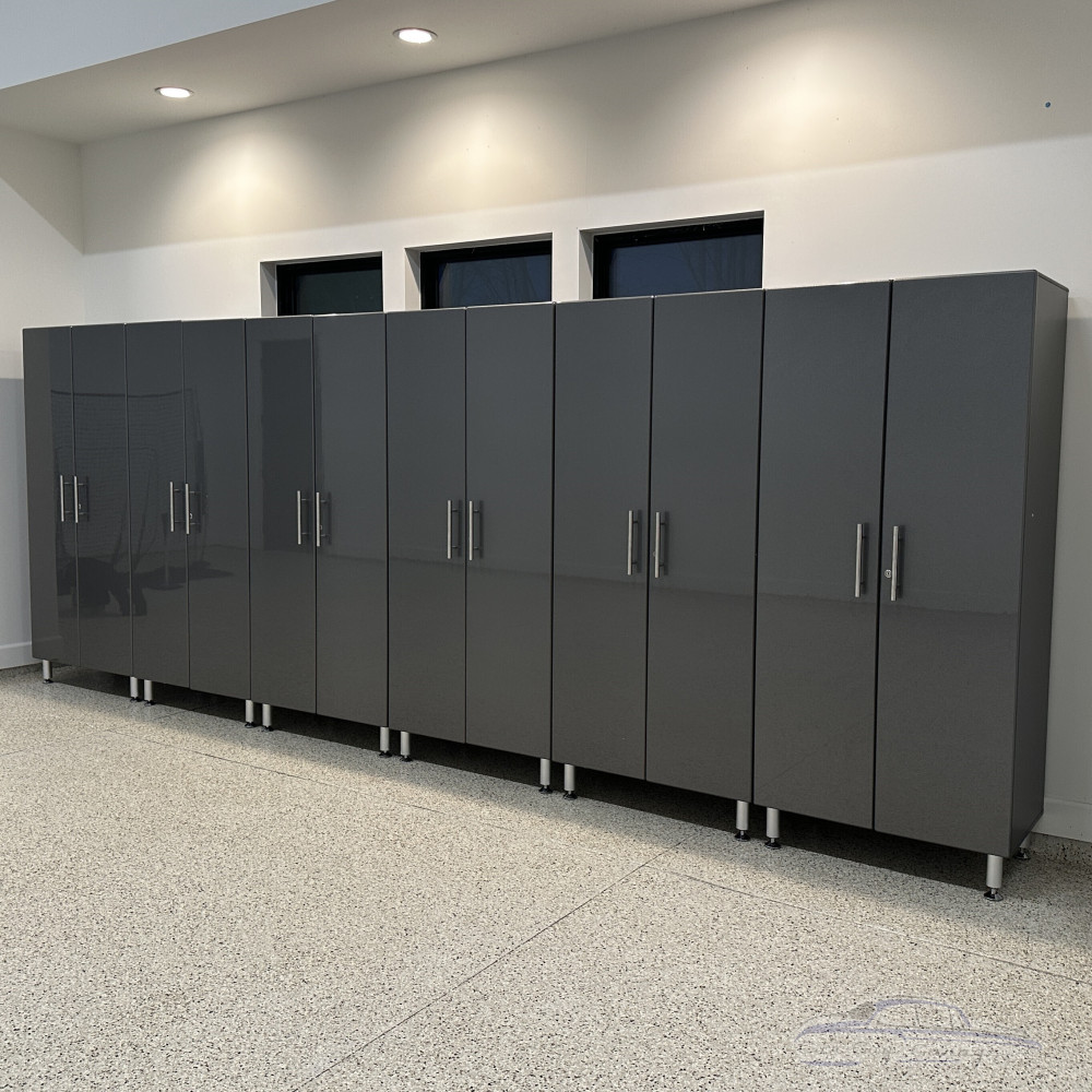 Graphite Grey Metallic MDF Cabinets