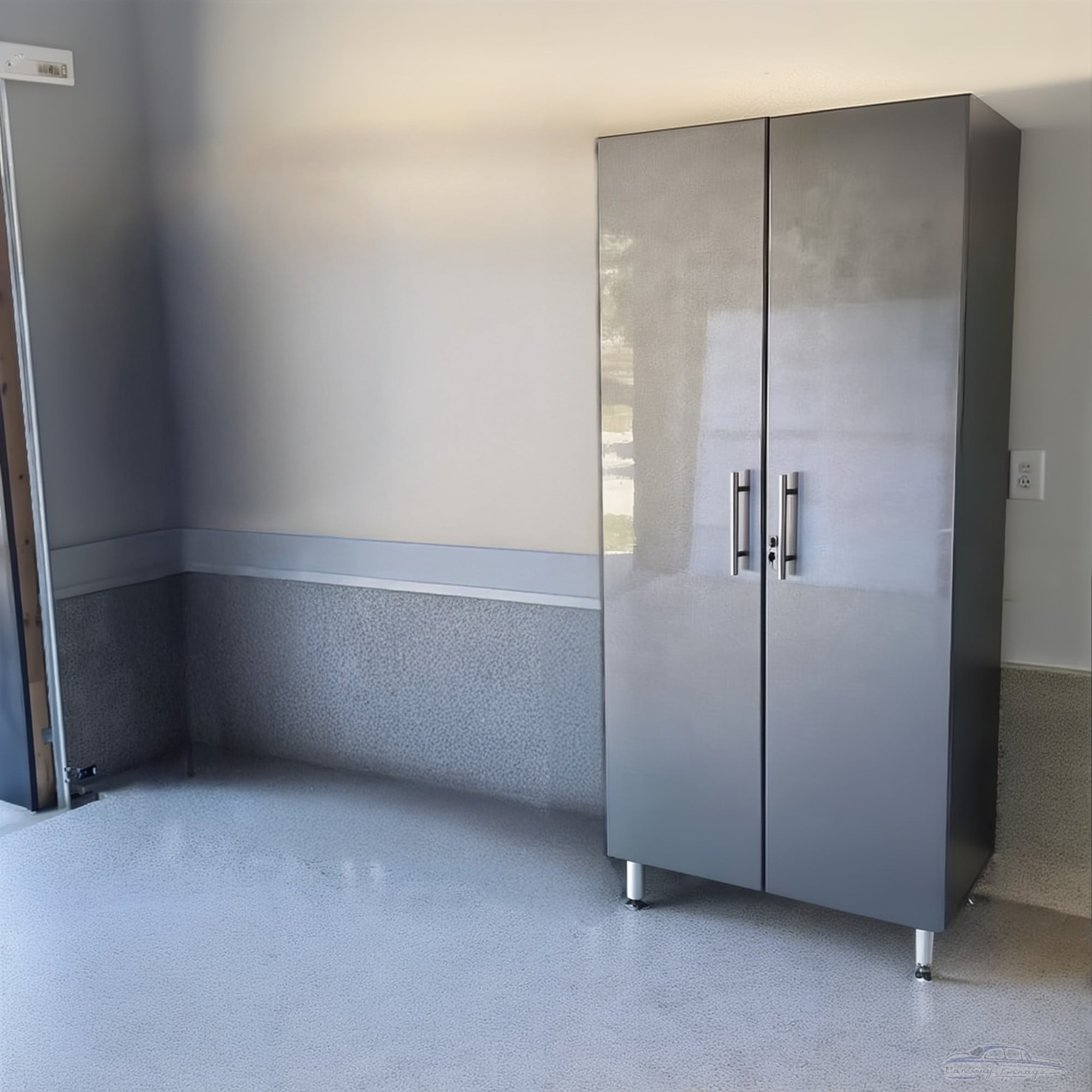 Grey Modular Tall 10 Piece Cabinet Set for Garage Storage