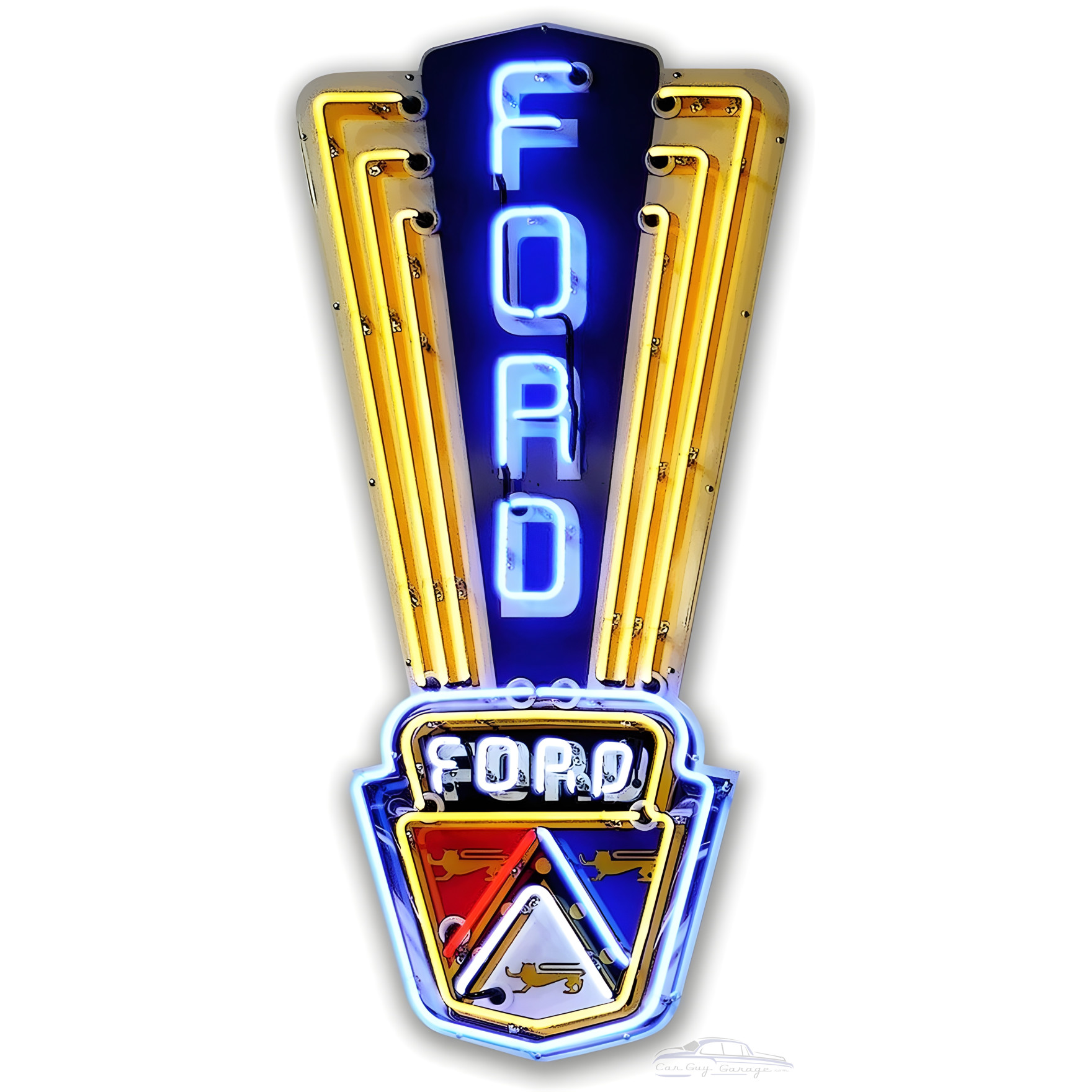 Custom Ford Sign - Durable 11"x23" Metal Wall Art for Garage