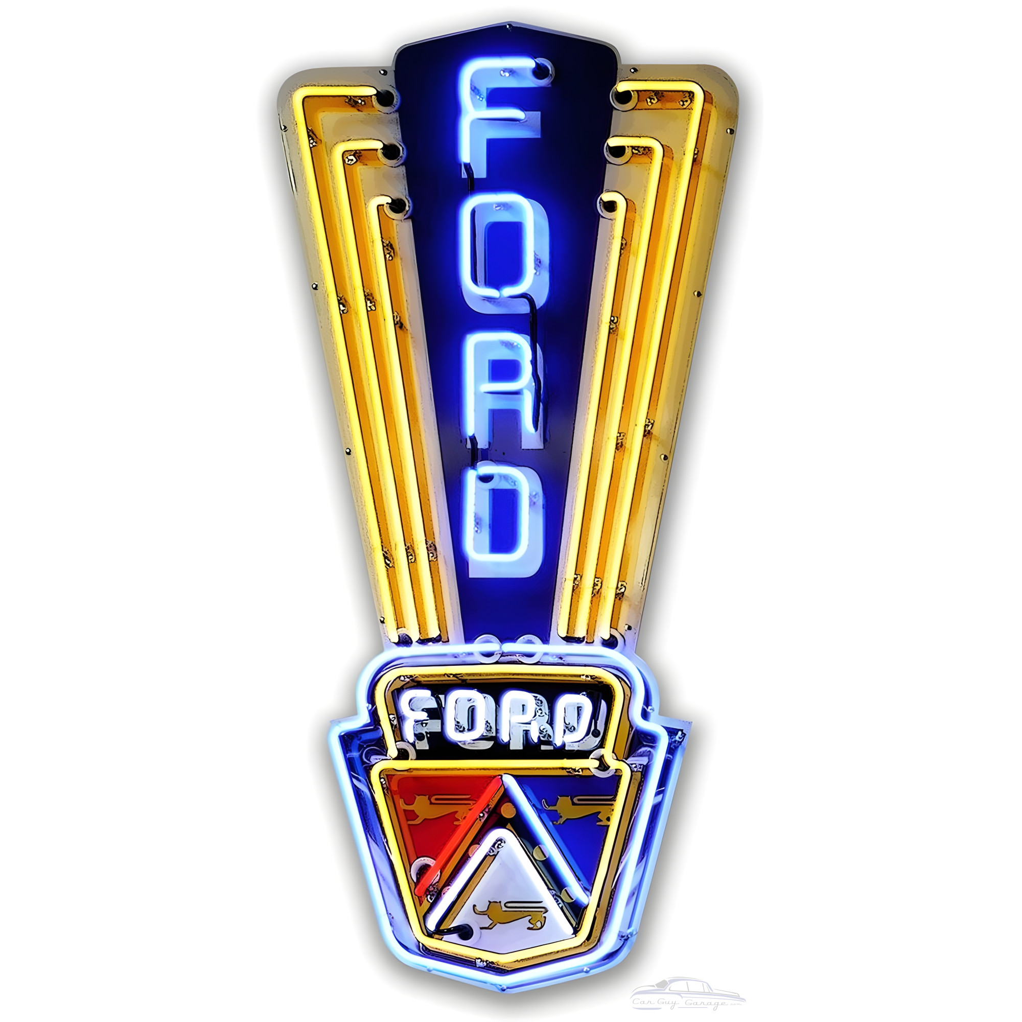 Custom Ford Sign - Durable 11"x23" Metal Wall Art for Garage