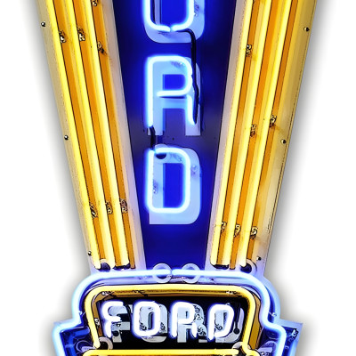 Custom Ford Sign - Durable 11"x23" Metal Wall Art for Garage