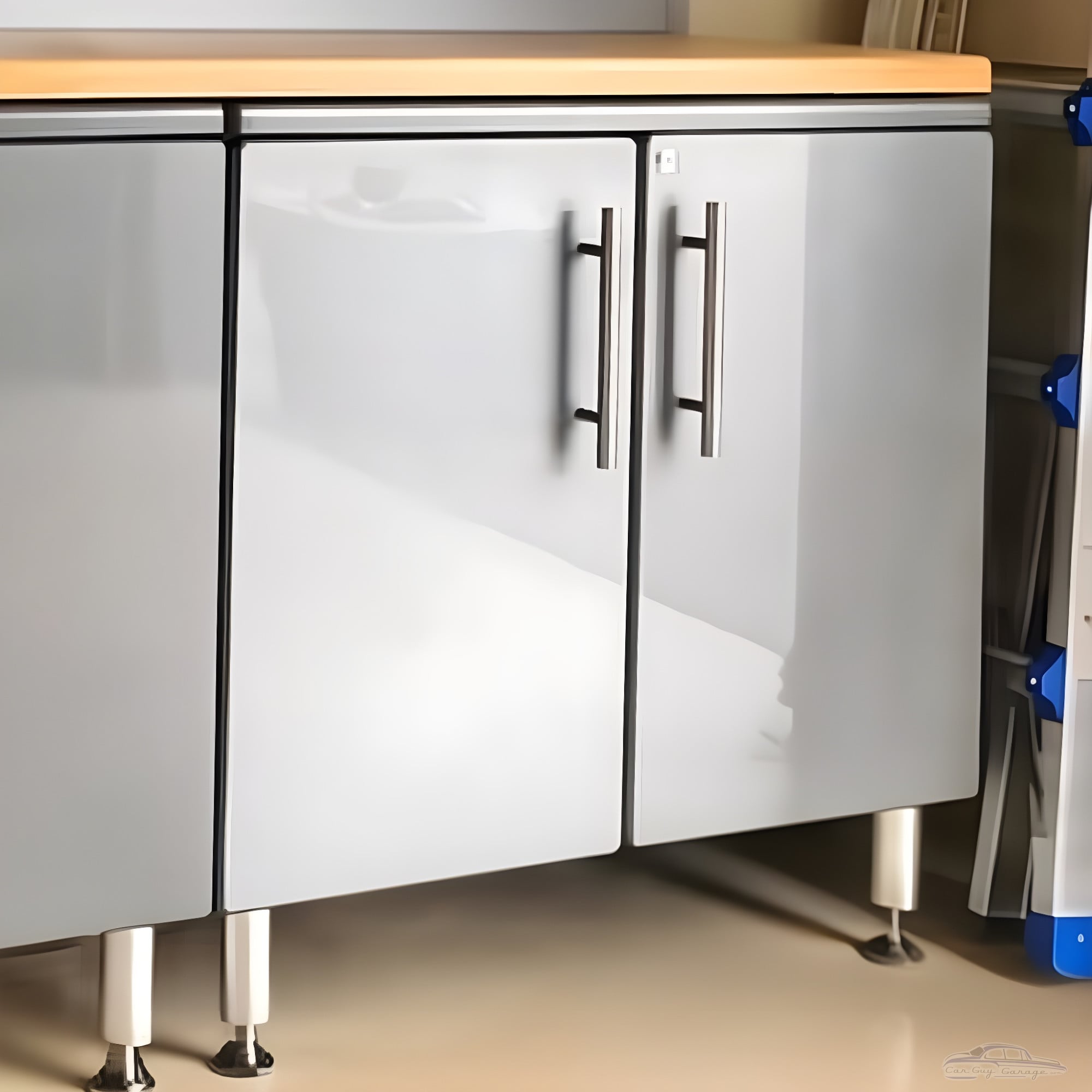 Grey Modular 2-Door Oversized Base Cabinet for Garage Storage