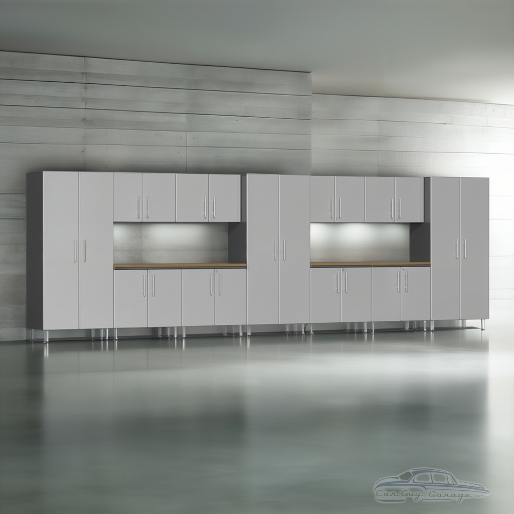 Stardust Silver Metallic MDF Cabinets