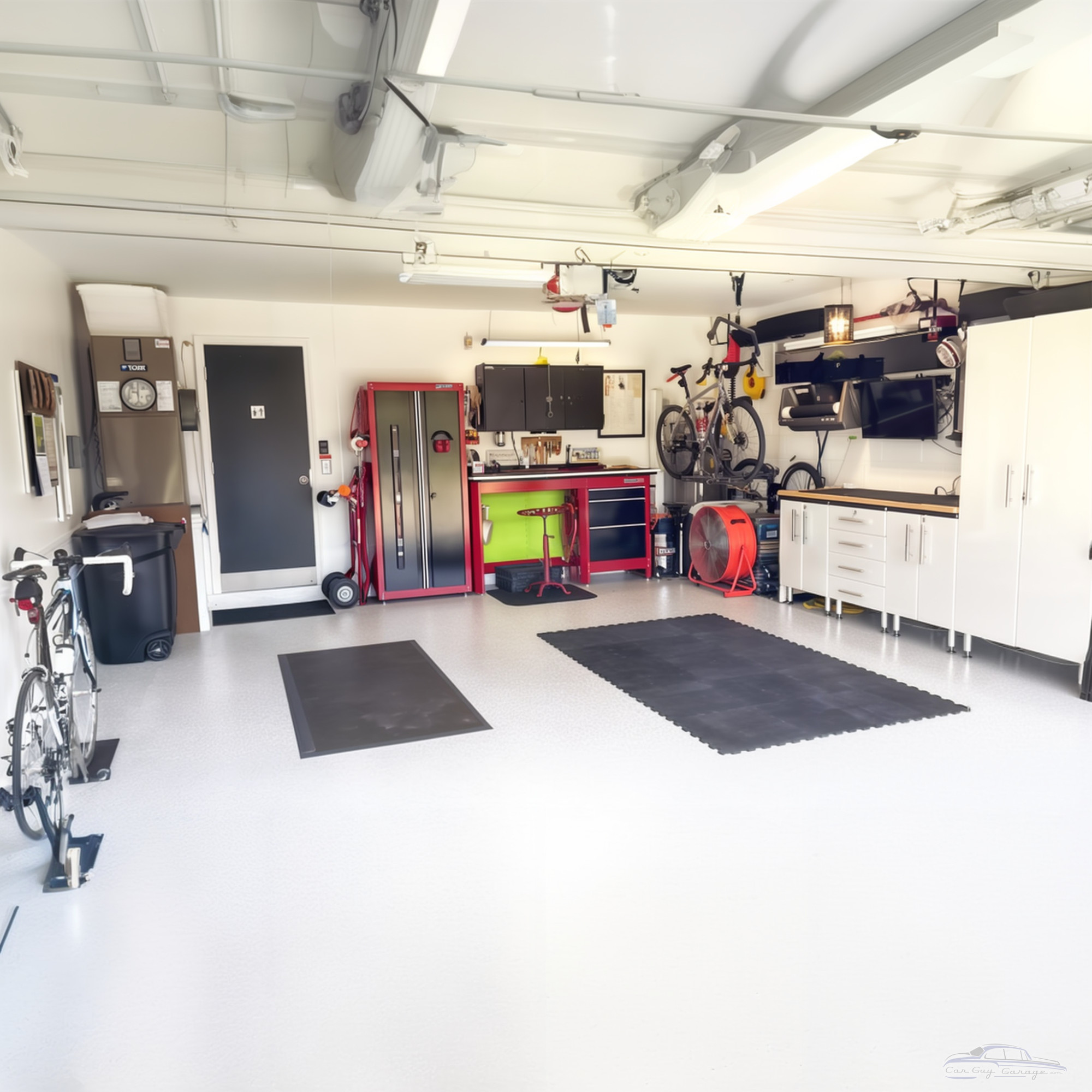 White Modular 5 Piece Set - Elegant Garage Storage Solution