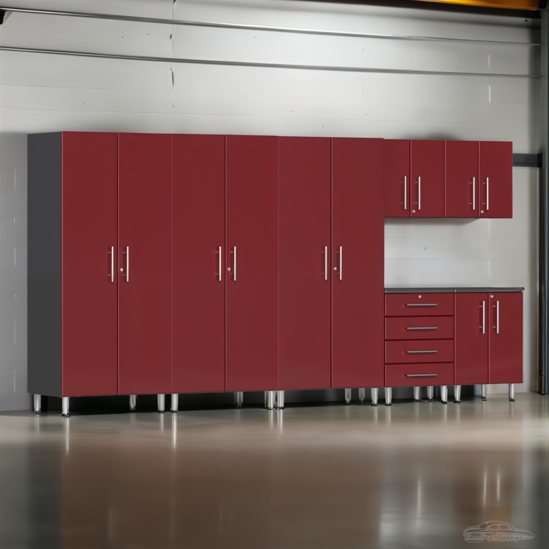 Red Modular 7 Piece Kit - Ultimate Garage Storage Solution