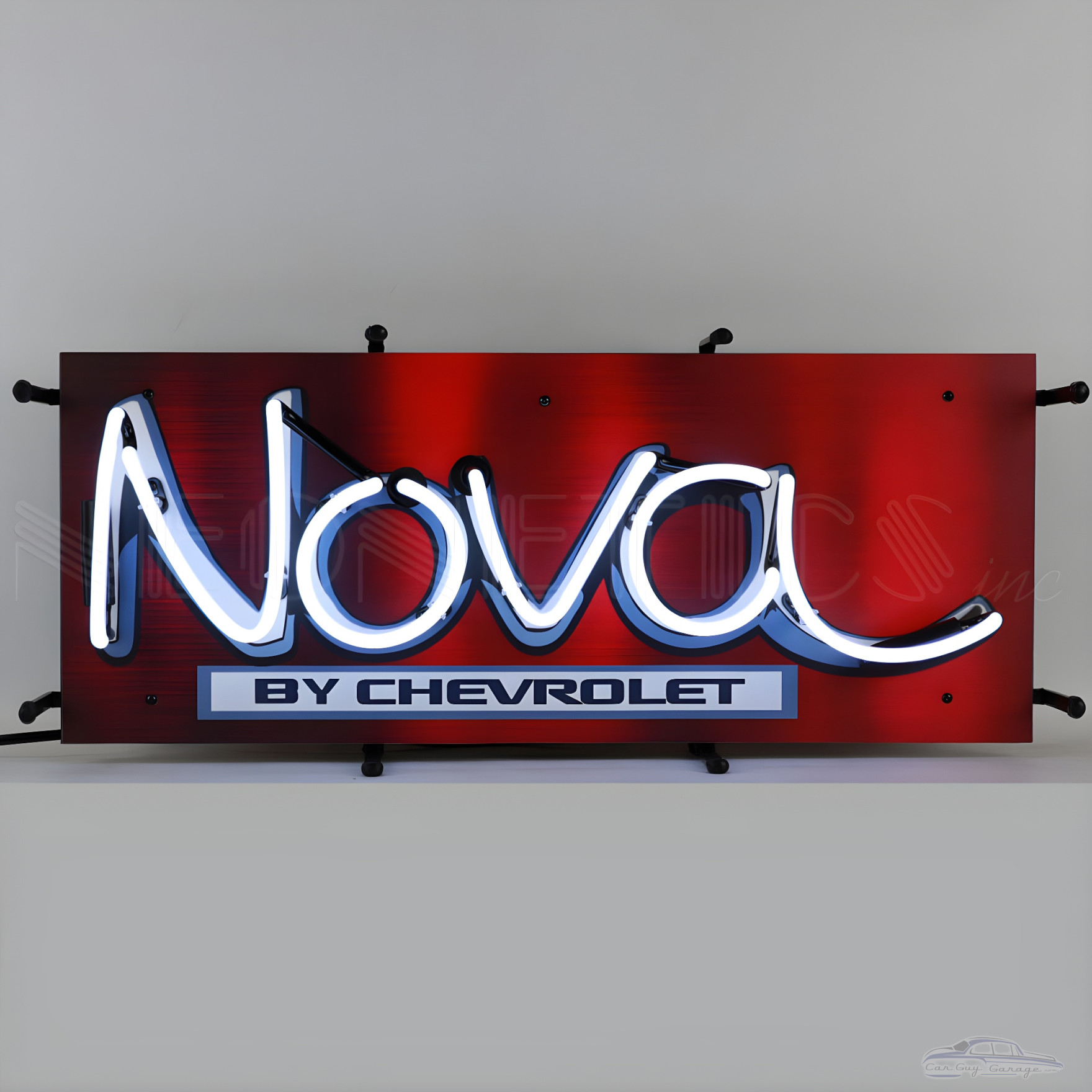 Nova By Chevrolet Neon Sign - Vintage Style, Compact & Bold