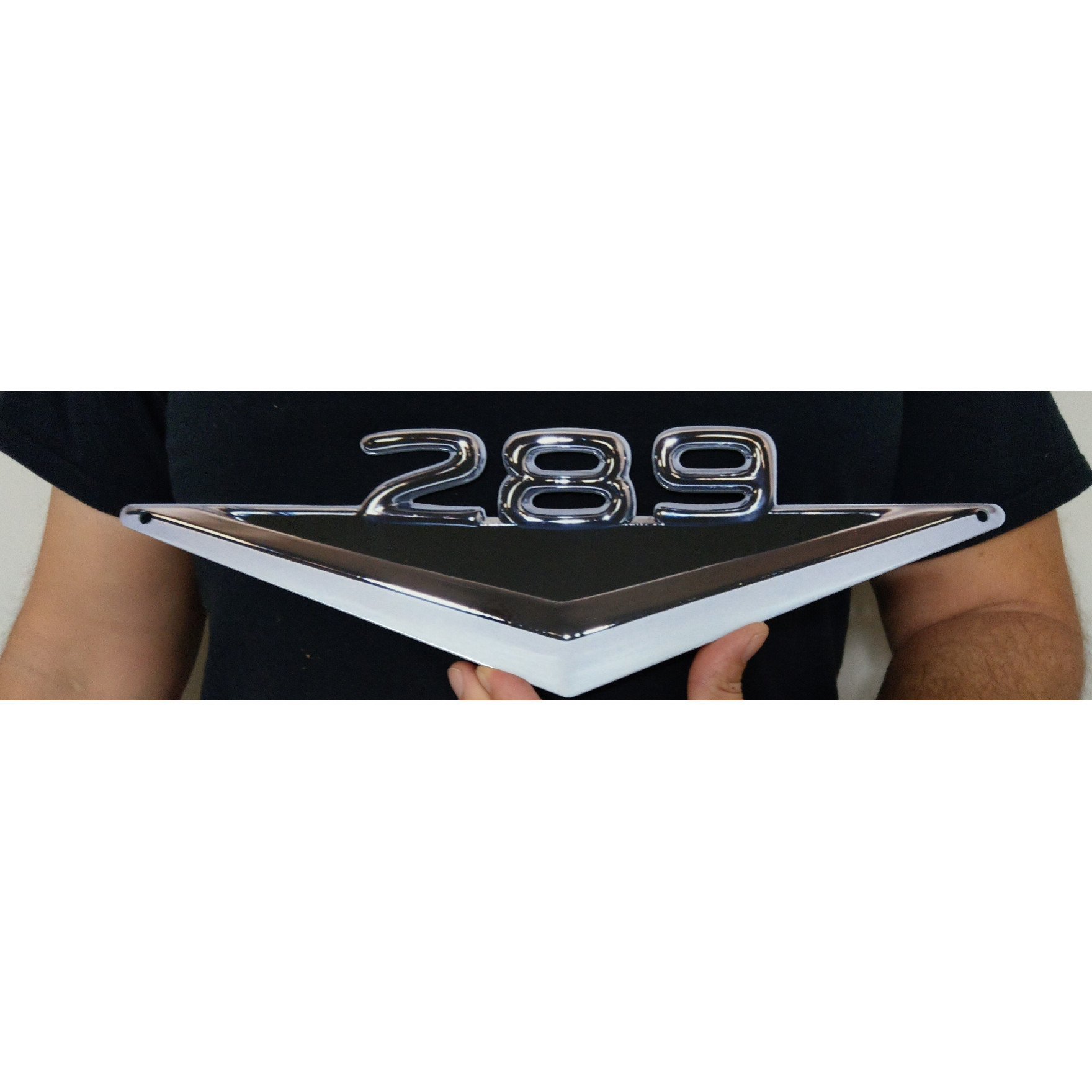 1966 Mustang 289 Emblem Sign - Heavy Steel, 3D Look