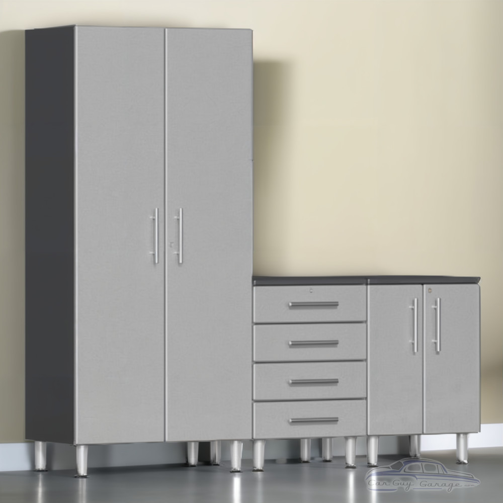 Stardust Silver Metallic MDF Cabinets