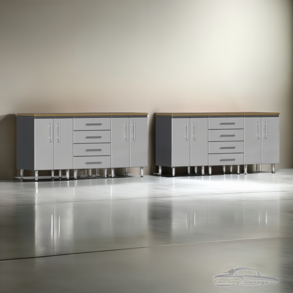 Stardust Silver Metallic MDF Cabinets