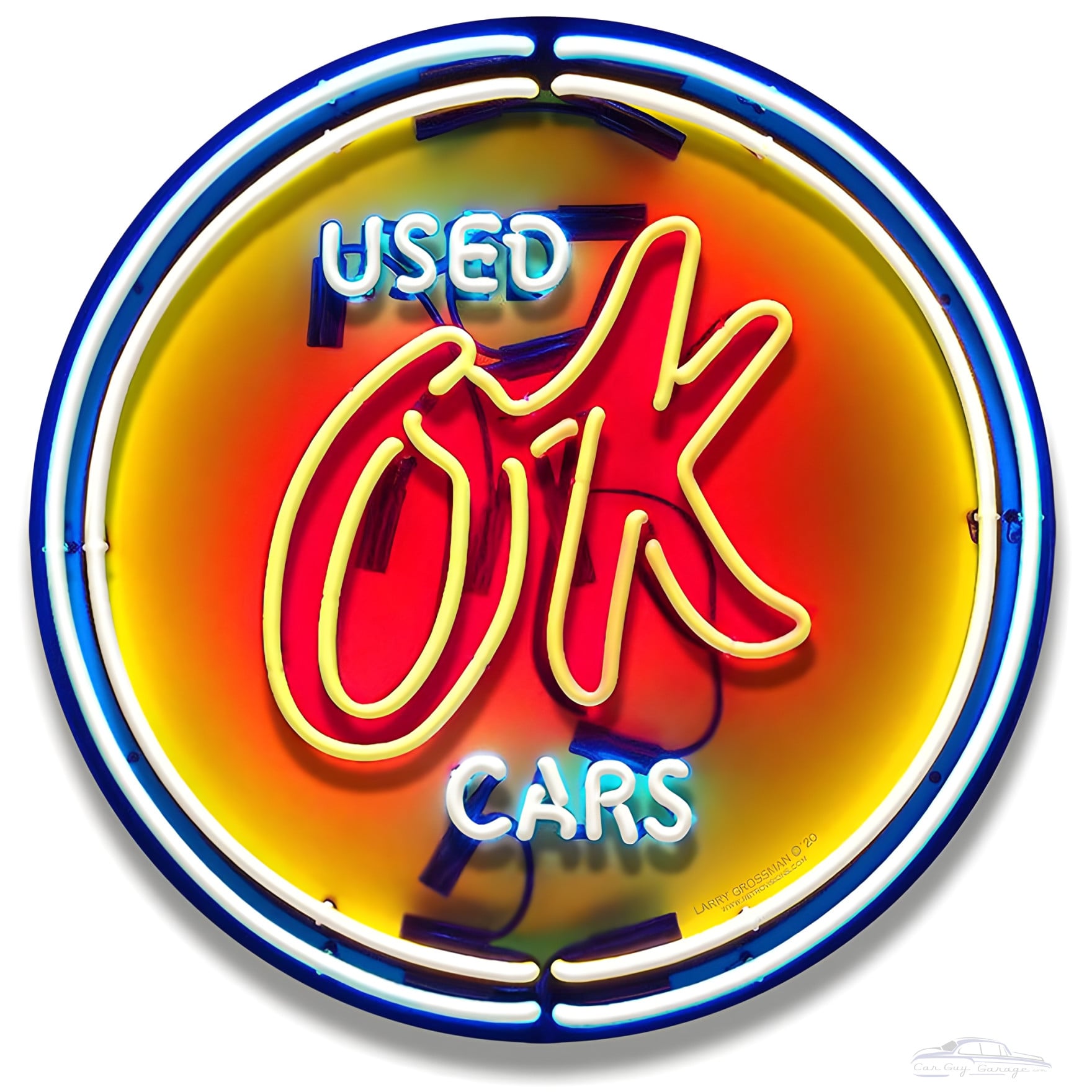 OK Used Cars Metal Sign - 18"x18" Retro Garage Decor USA Made