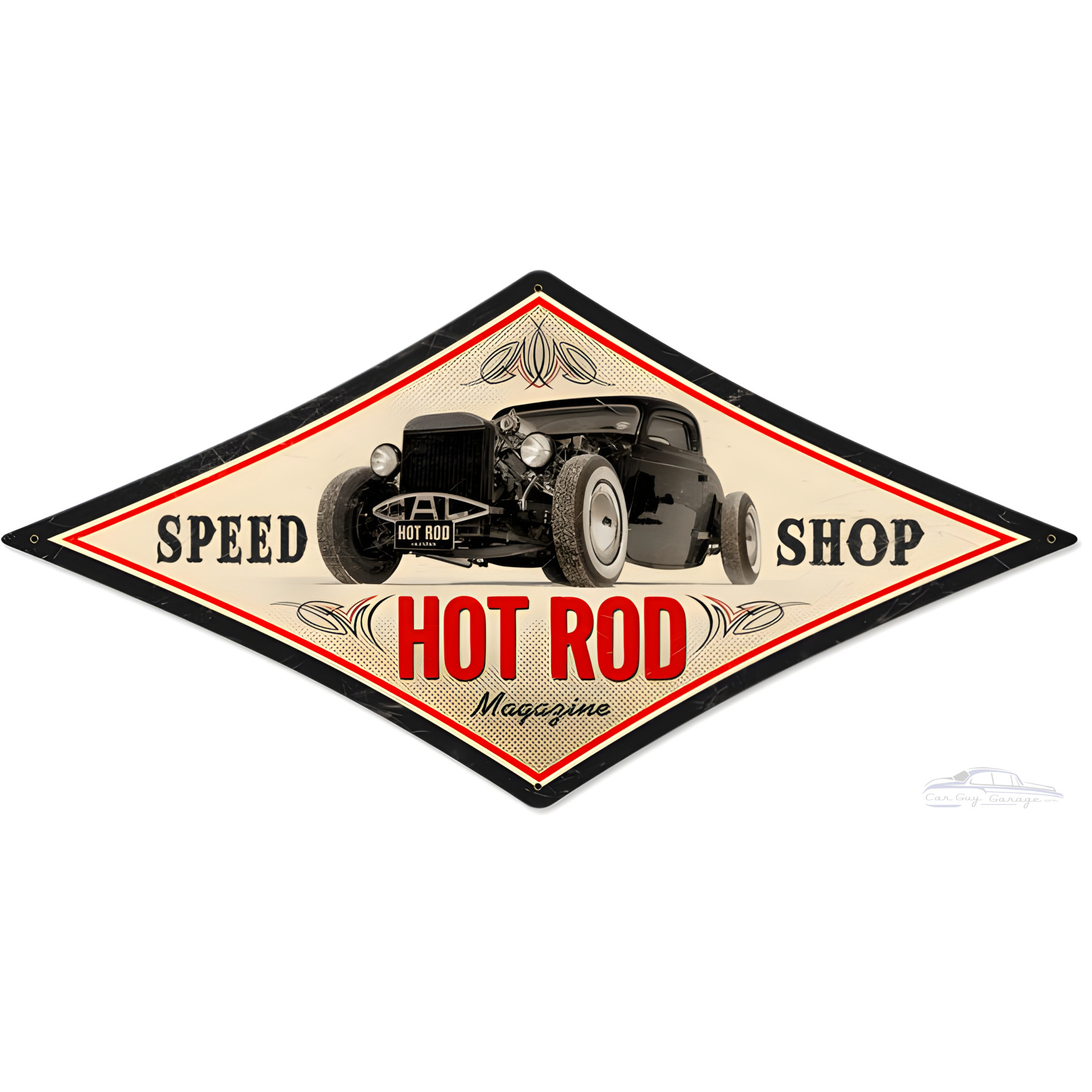 Vintage Speed Shop Metal Sign - 22"x14" - Made in USA