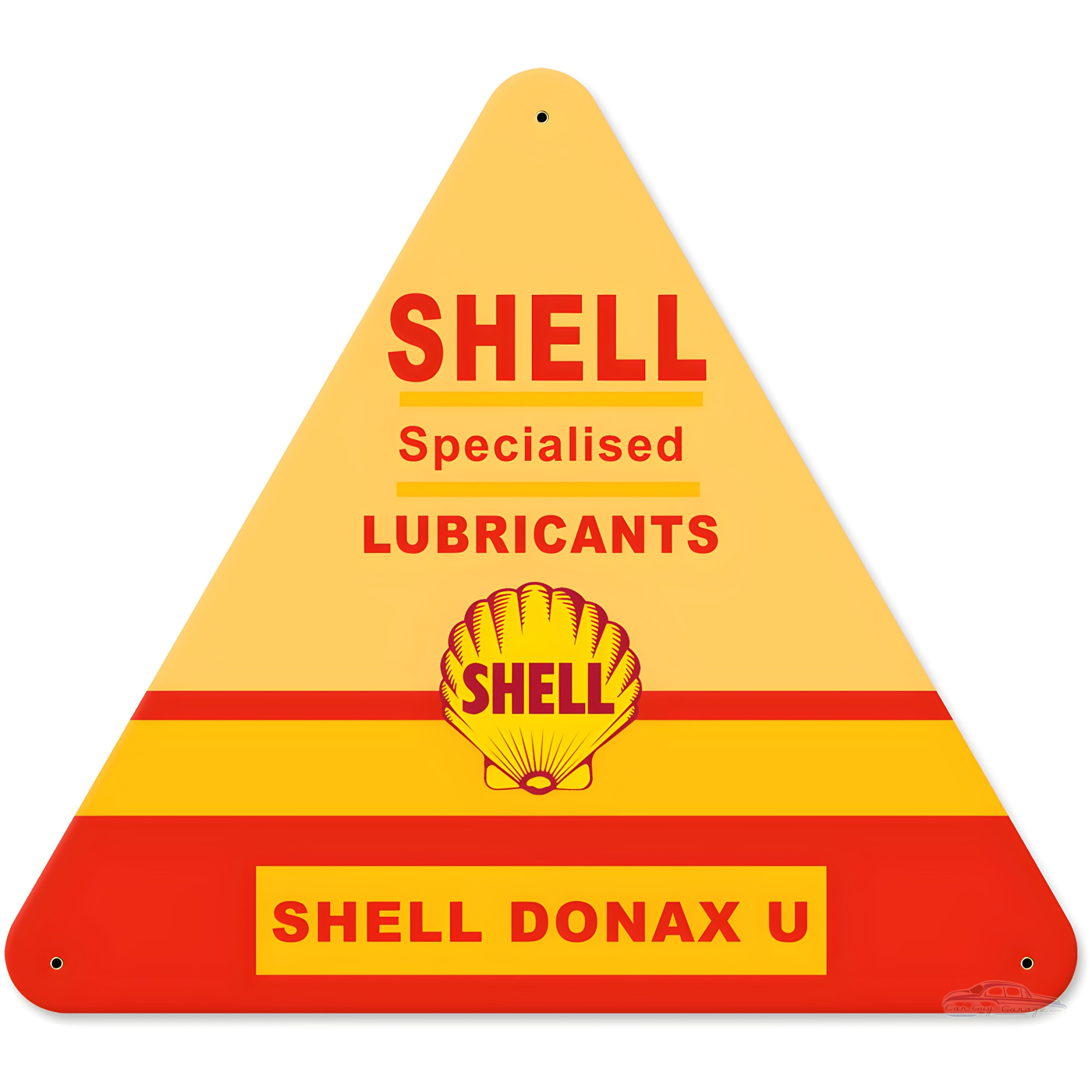 Vintage Shell Lubricants Metal Sign - 15"x16" - Made in USA