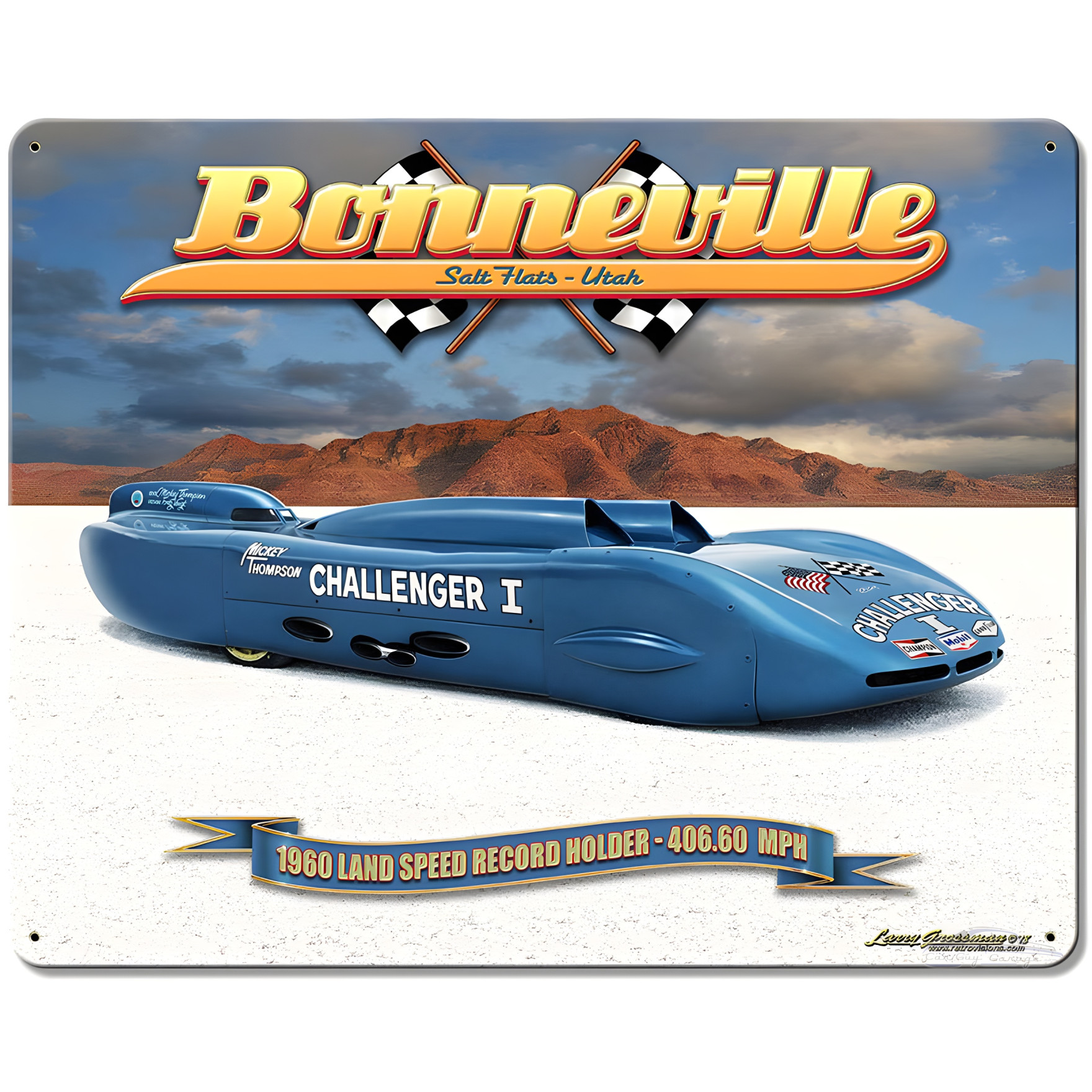 1960 Challenger 1 Metal Sign - Durable 15" x 12" Decor