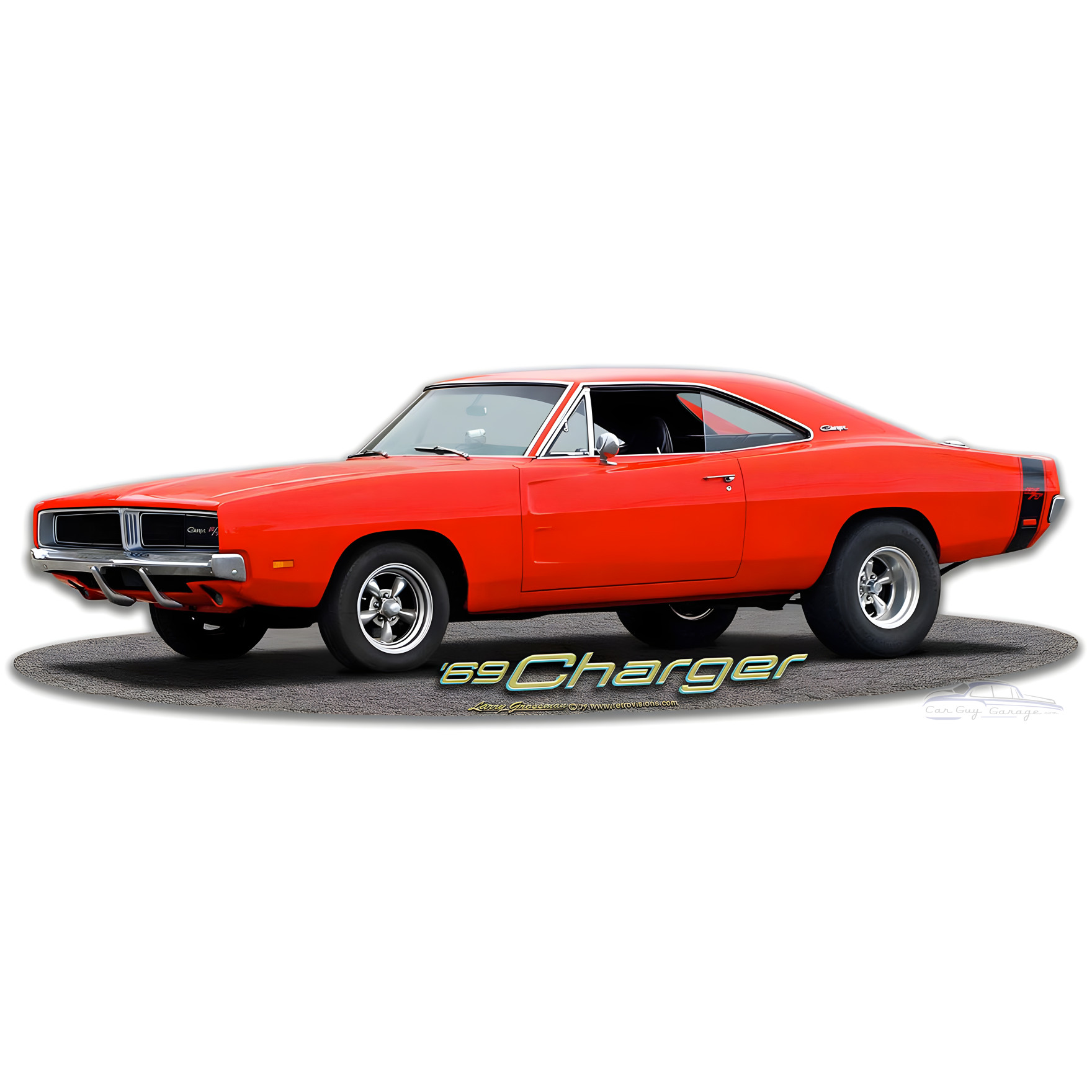 1969 Dodge Charger Metal Sign - 18"x6" - Made in USA