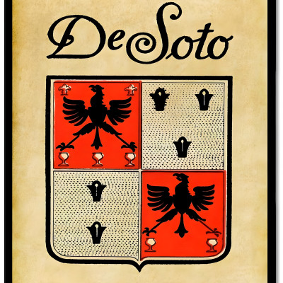 DeSoto Vintage Metal Sign - 12"x15" - Made in USA, Durable