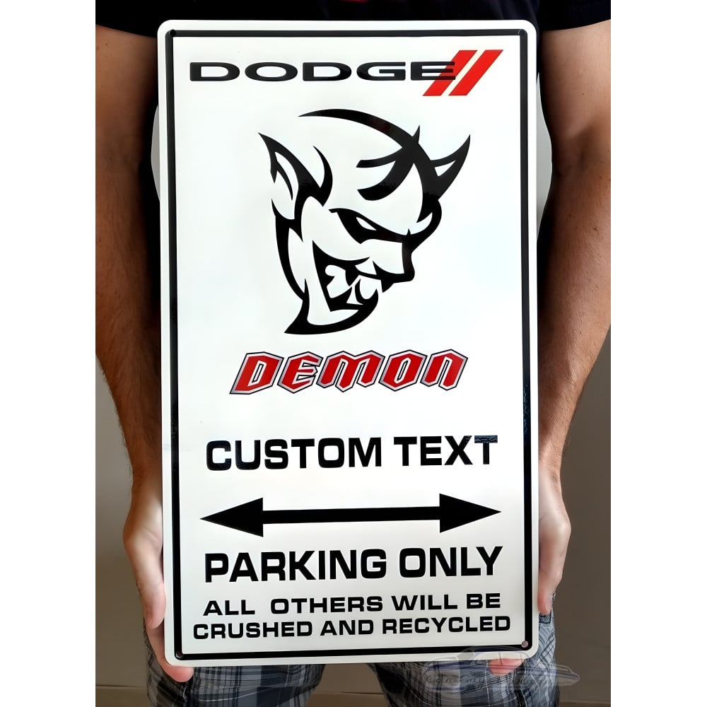 Dodge Demon Neon Clock - 15" Diameter, Real Glass Neon, Quartz
