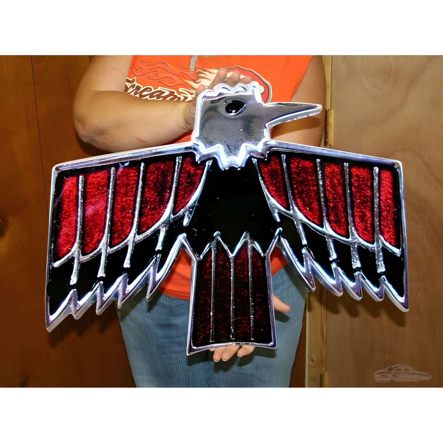 Pontiac Firebird Emblem Metal Sign - Durable 14-Gauge Steel