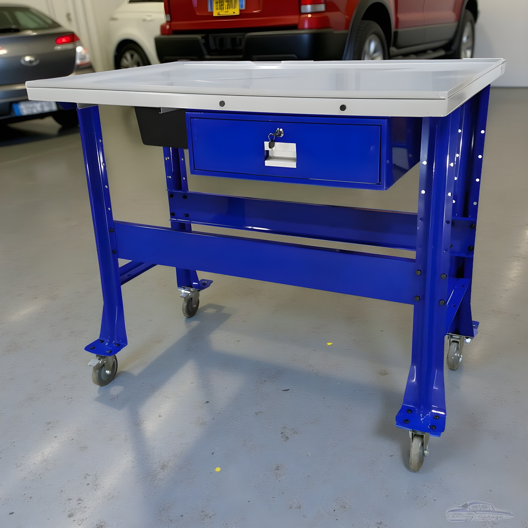 Heavy Duty Tear Down Table with Drawer & Lockable Storage