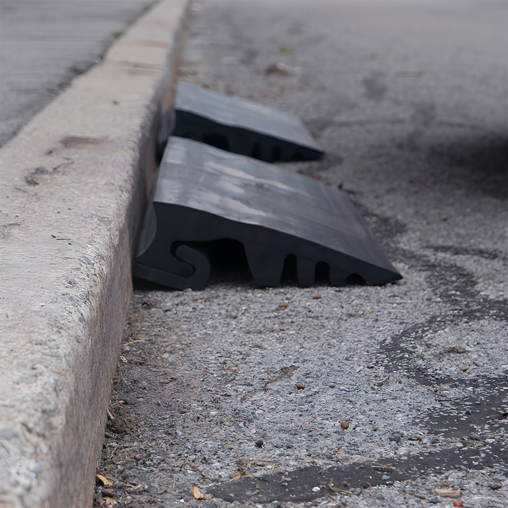 12ft Long 4in Tall 90 Degree Curb Ramp - Durable Rubber Solution