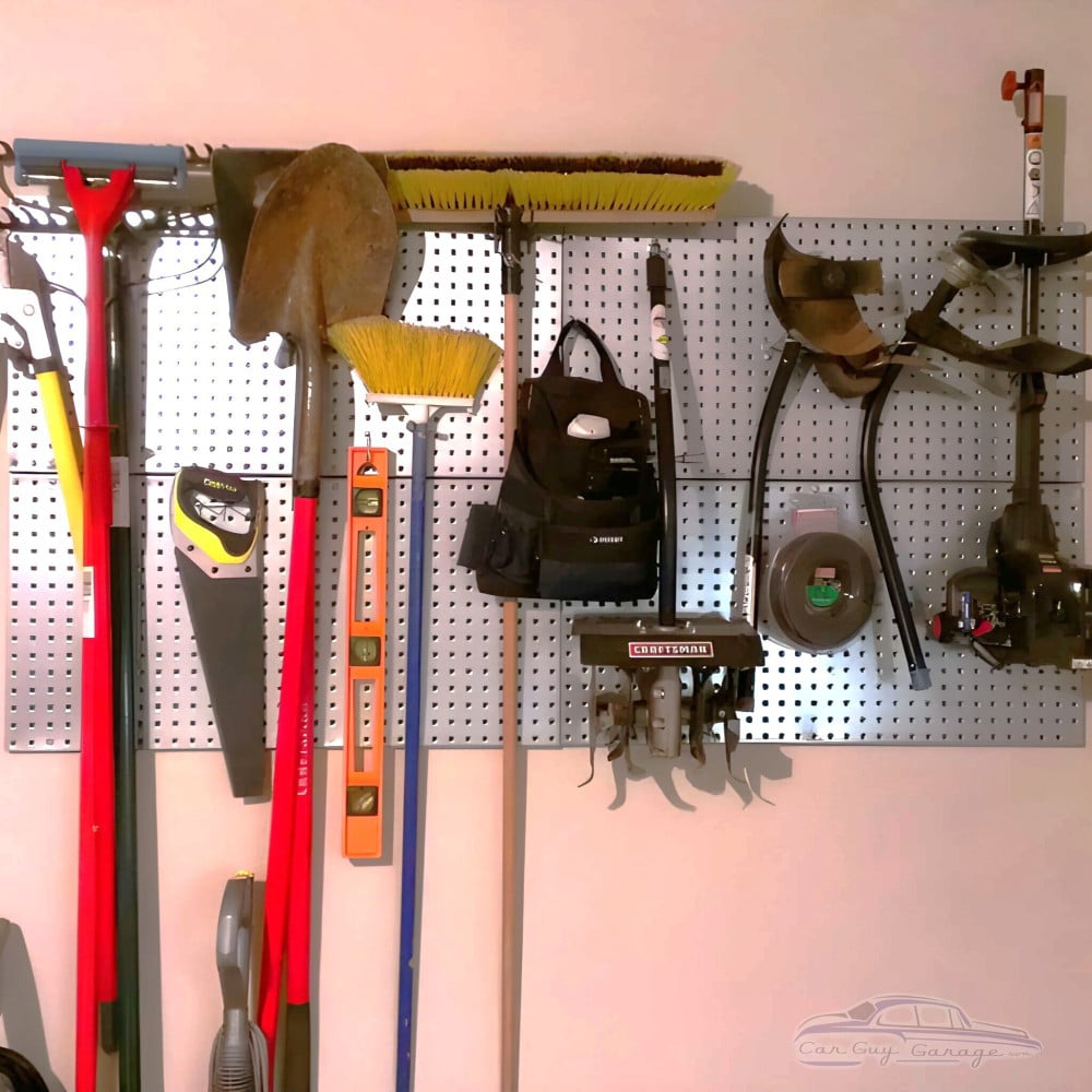 16" Rolling Pegboard Cart - Mobile Tool Storage Solution