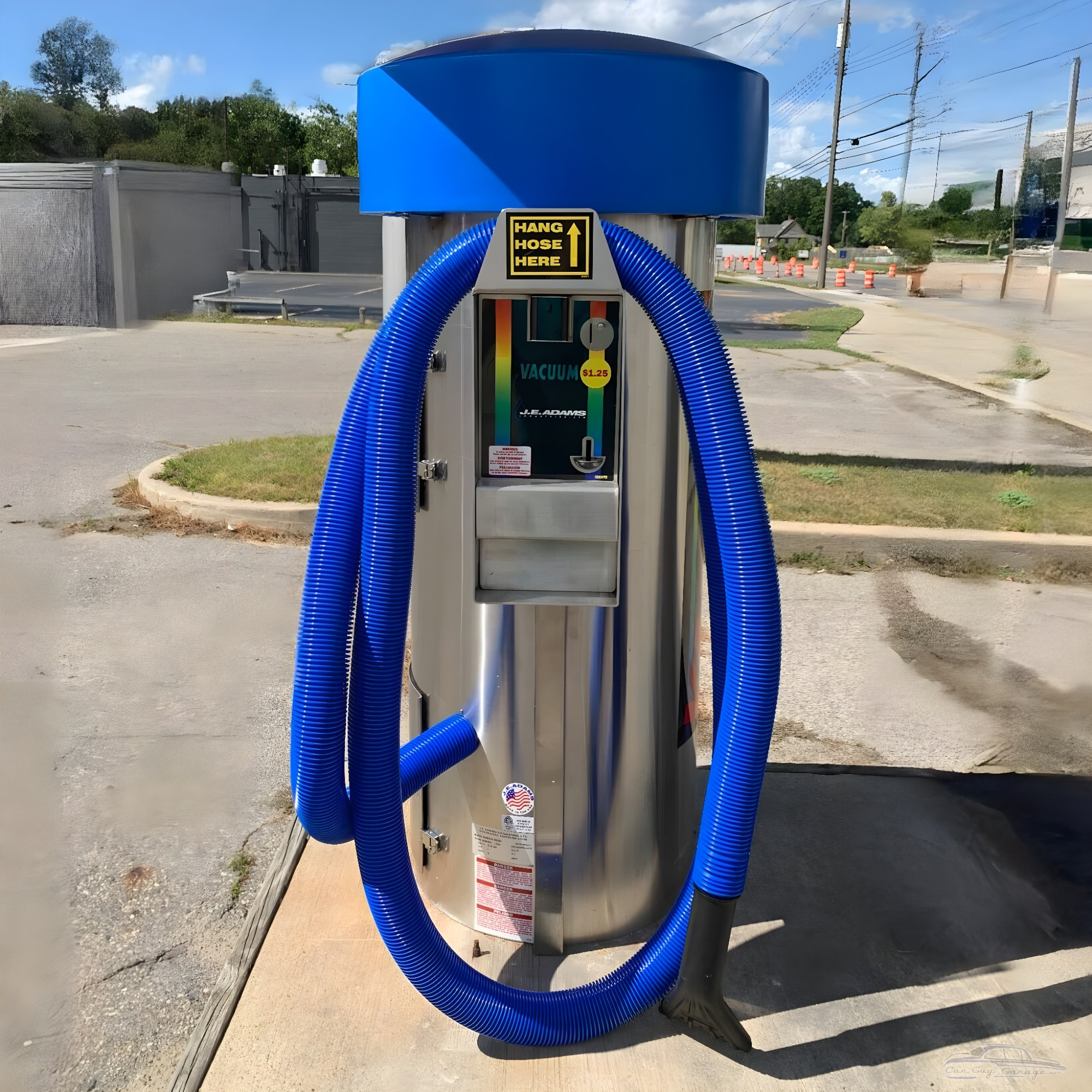 Coin-Operated Car Wash Vacuum - 120V 30A 3 Motor, High Power