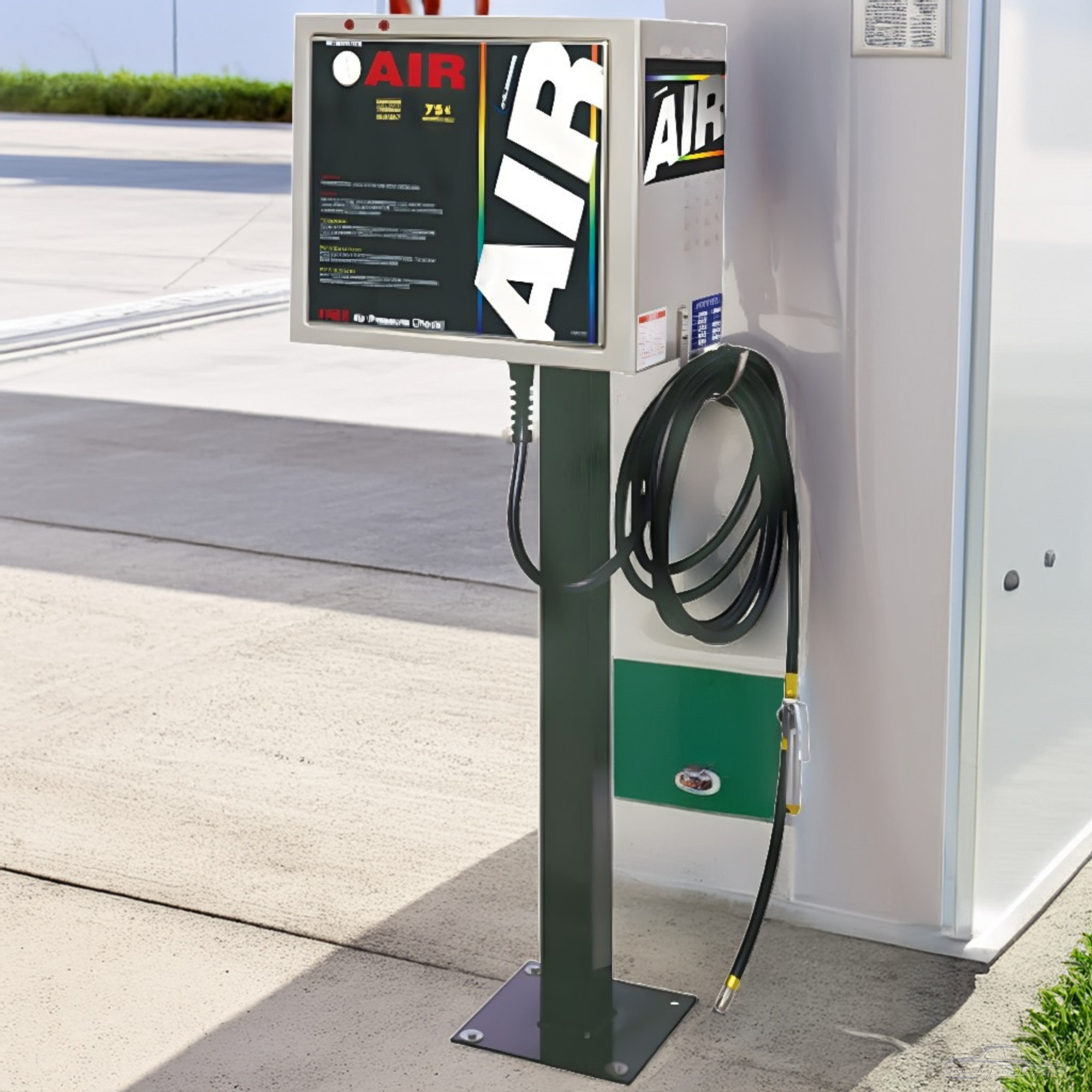 Commercial Free Air Machine - 3/4 HP, 25' Hose, 90 PSI Gauge