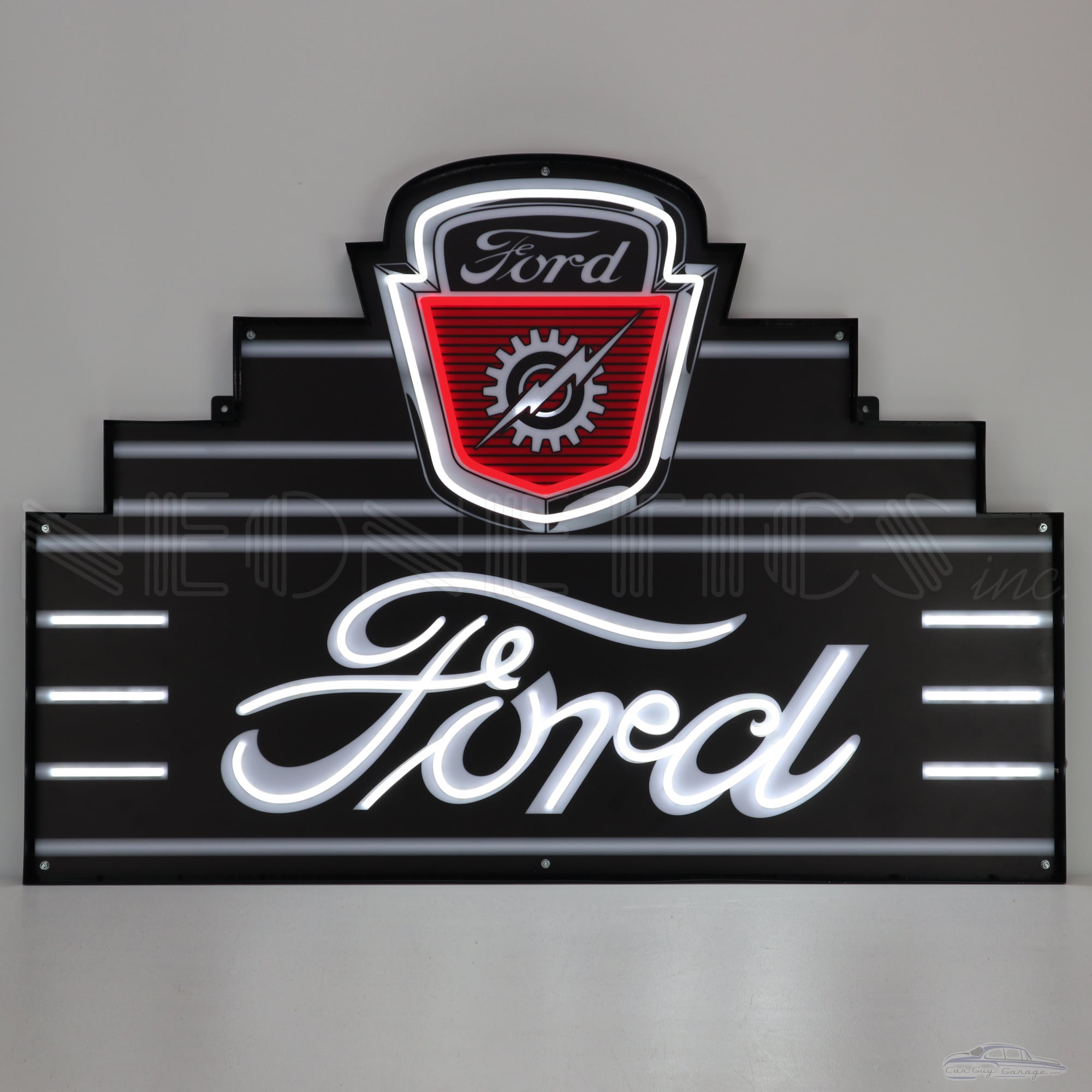 Ford LED Flex Rope Sign - Art Deco, 39"x28", Indoor Use