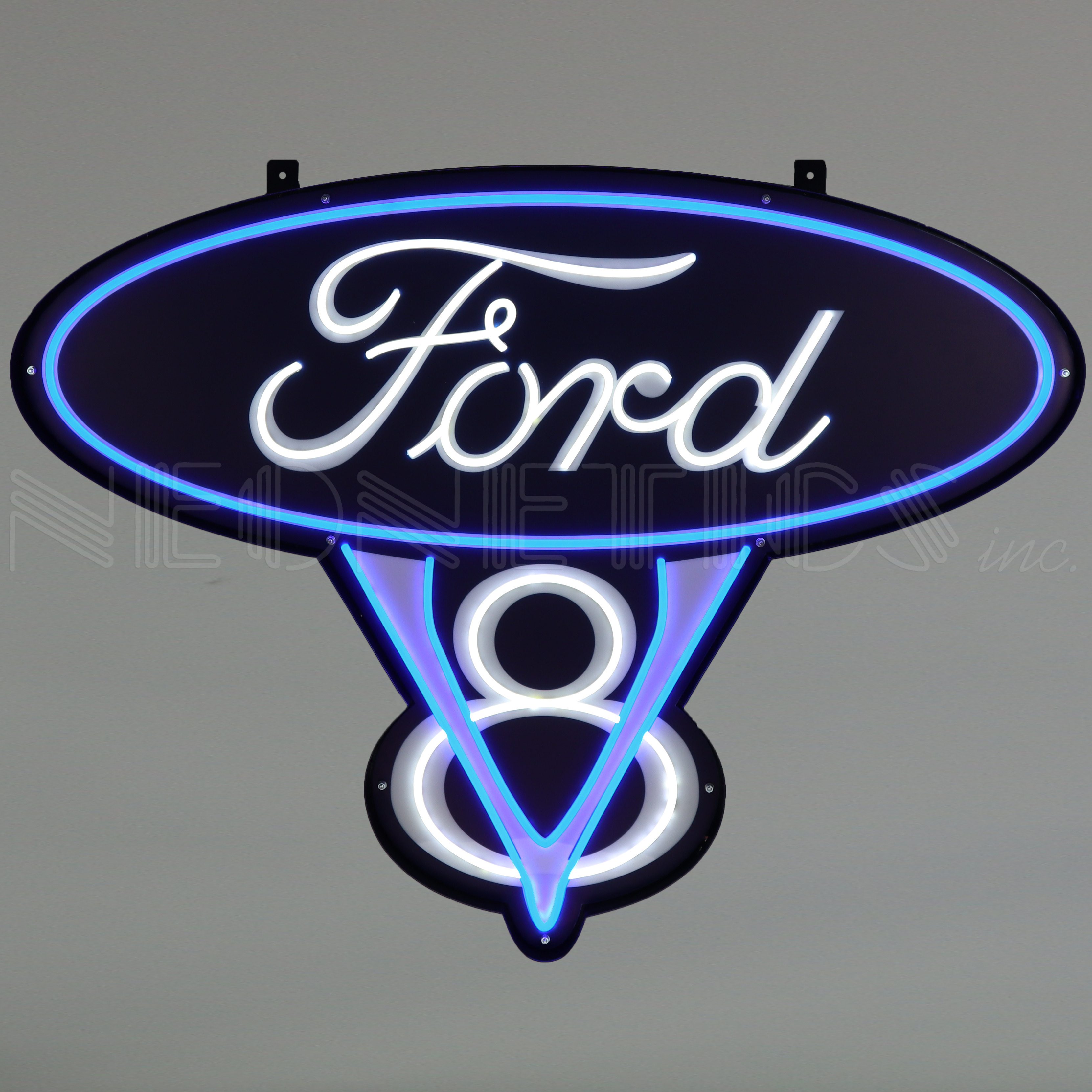 Ford V8 LED Flex Rope Sign - Iconic Glow for Your Space