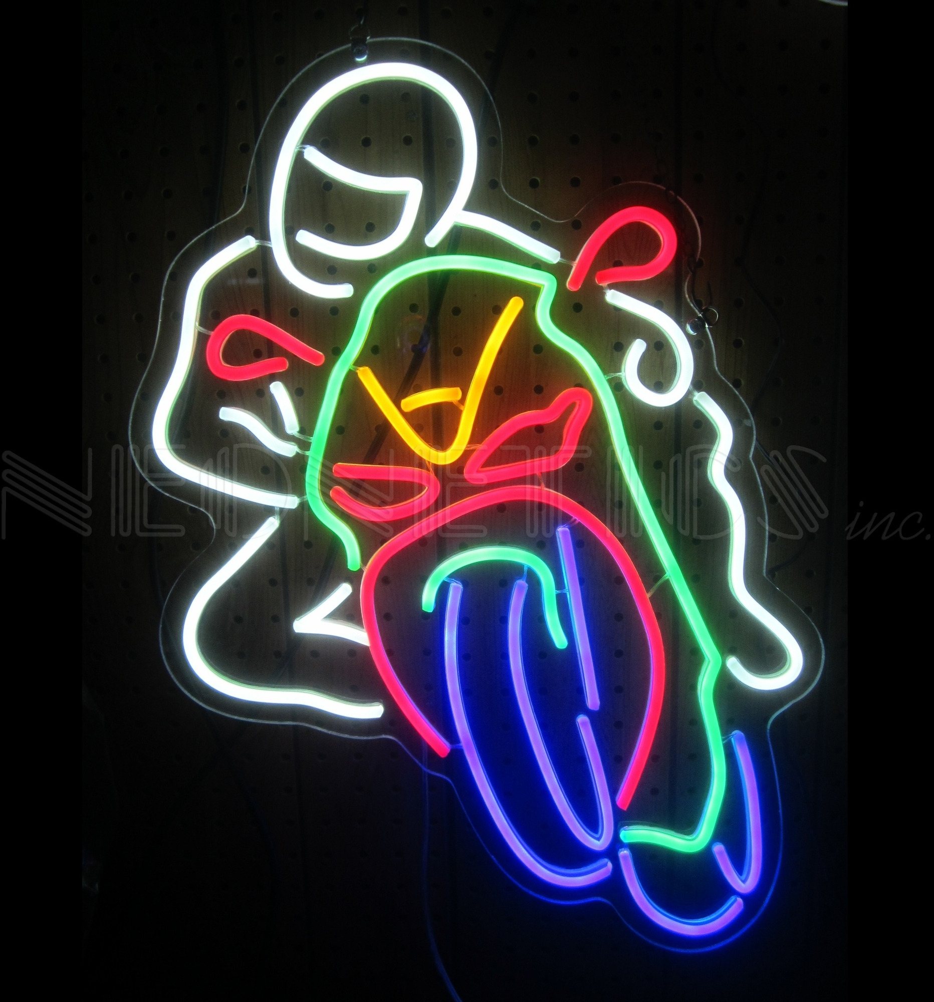MOTORCYCLE LED FLEX-NEON WITH ACRYLIC BACKING