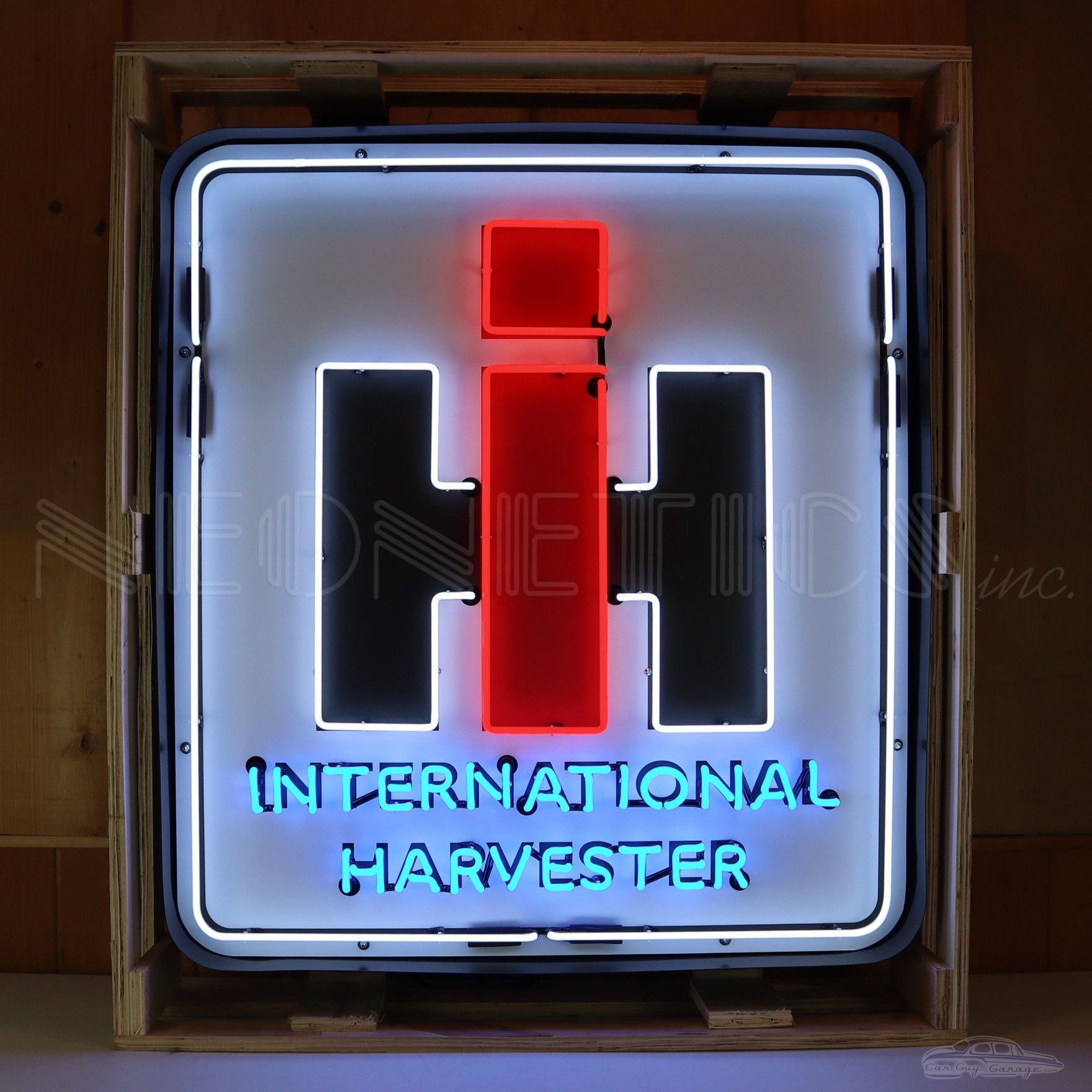 International Harvester IH Neon Sign - Hand-Blown Neon Tubing