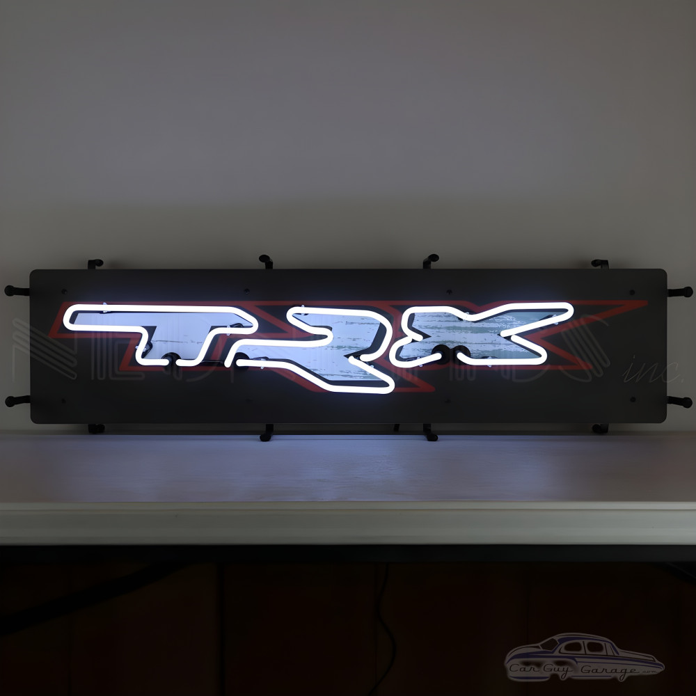 Dodge Ram Neon Clock - Vintage Style, 15" Diameter, Real Glass Neon