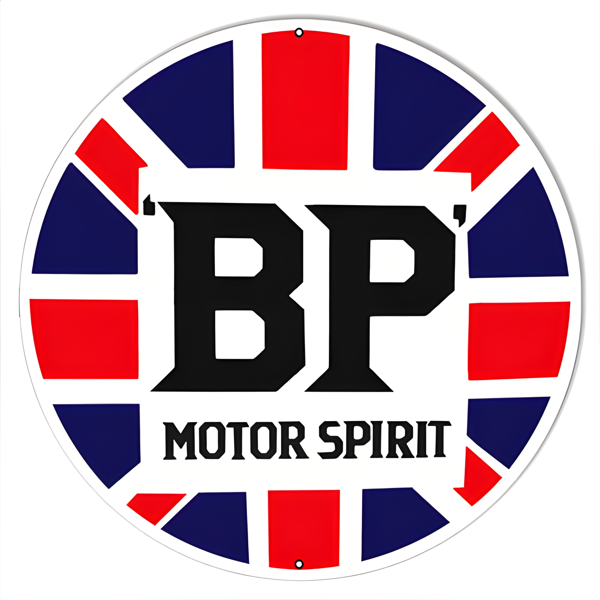 BP Motor Spirit Metal Sign - 30" Round