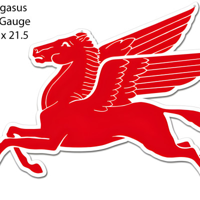 Pegasus Mobil Oil Metal Sign - 21.5" x 30"