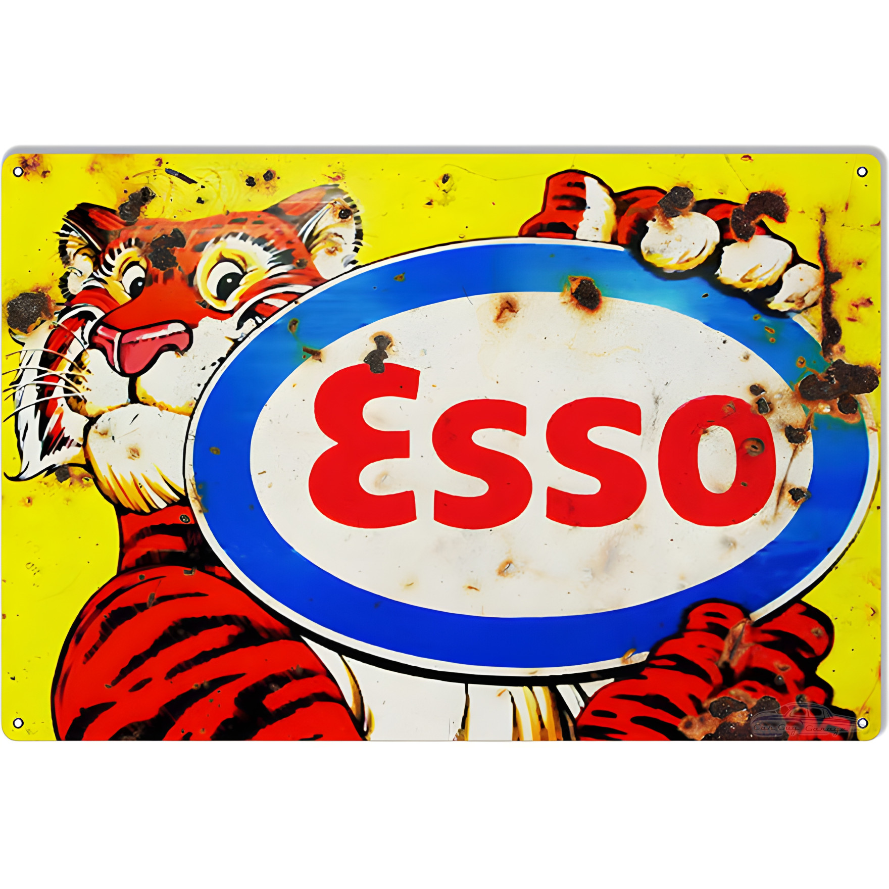 ESSO Tiger Motor Oil Metal Sign - 12" x 18"