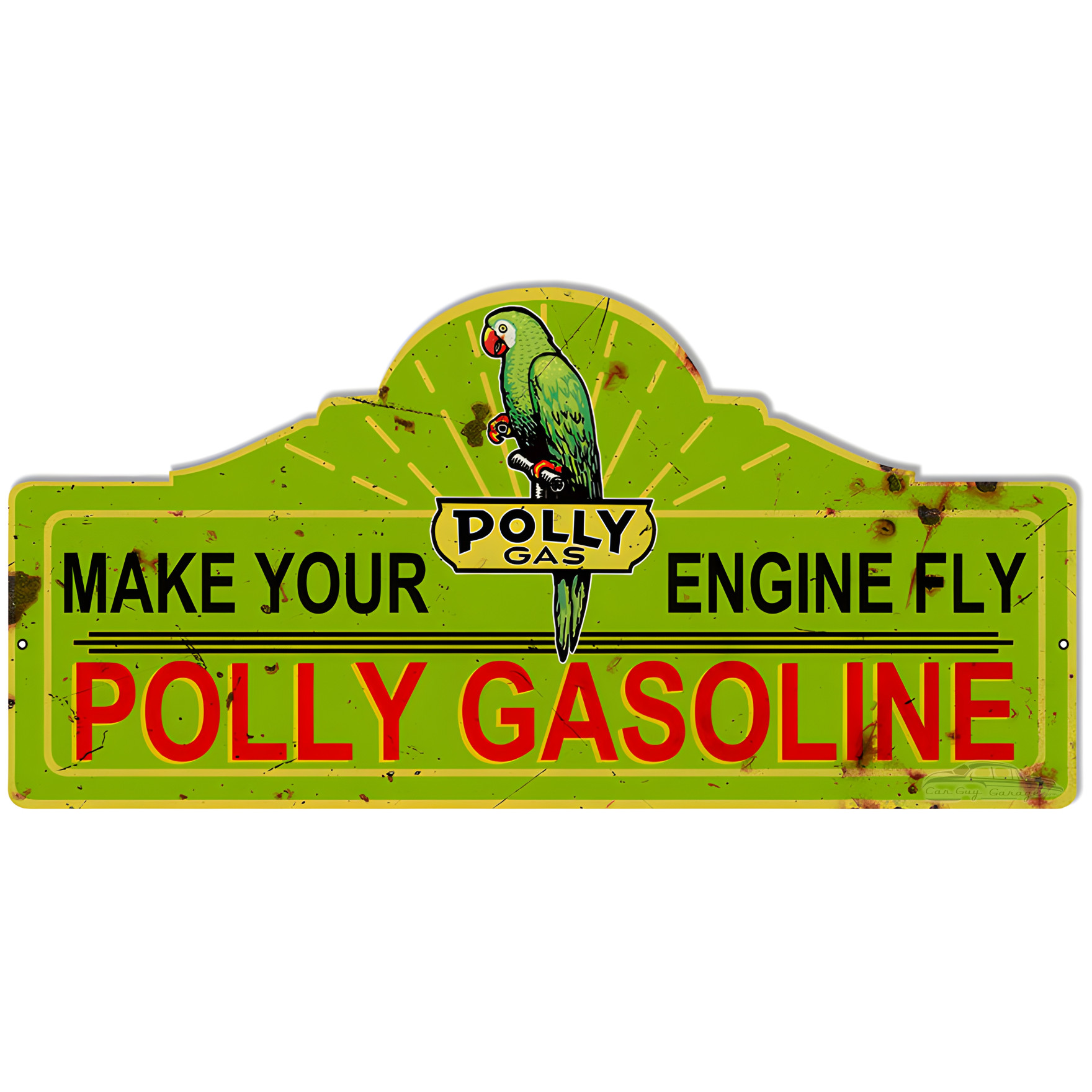 Polly Motor Oil Metal Sign - 23" x 11.25"