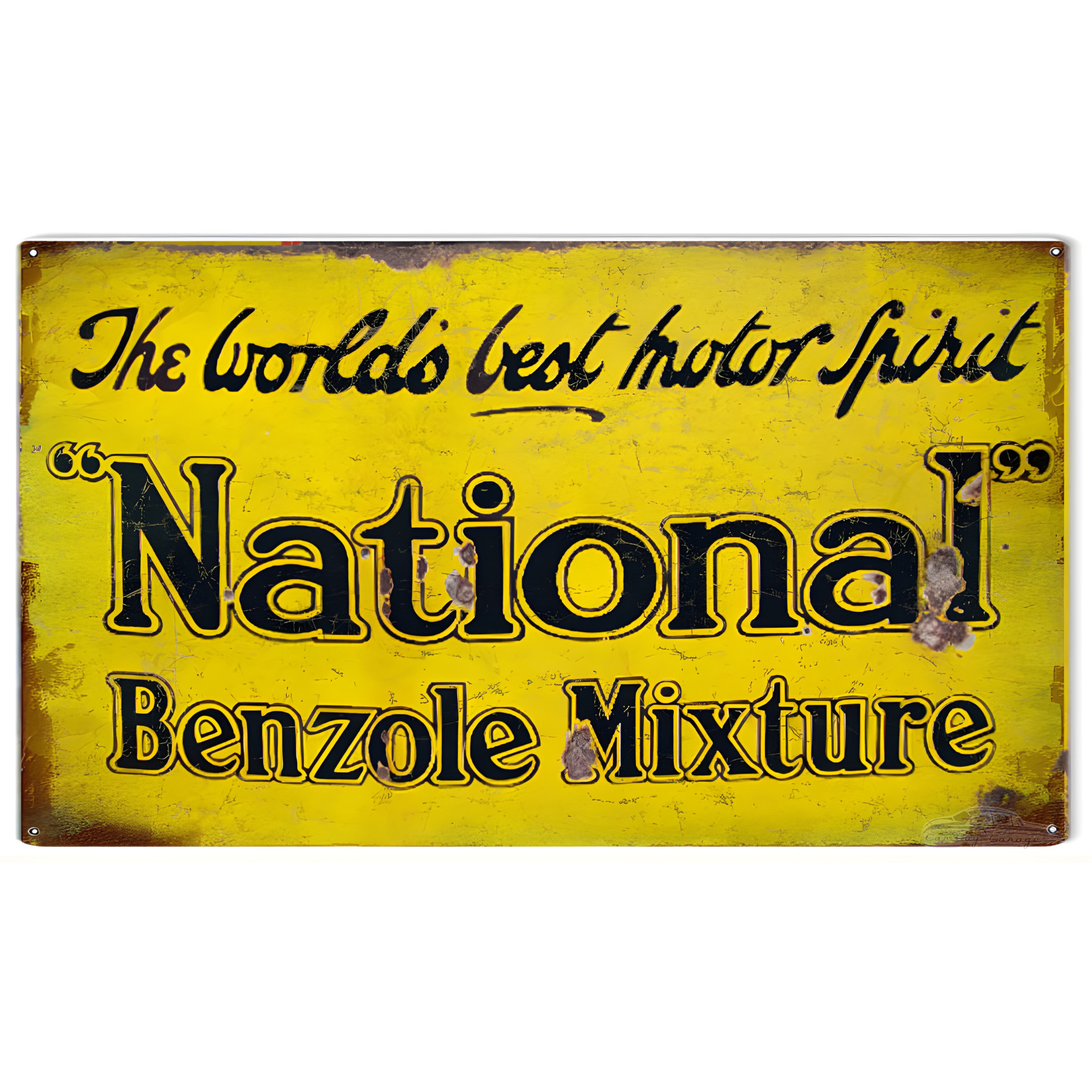National Benzole Mixture Metal Sign - 8" x 14"