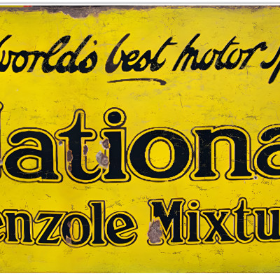 National Benzole Mixture Metal Sign - 8" x 14"