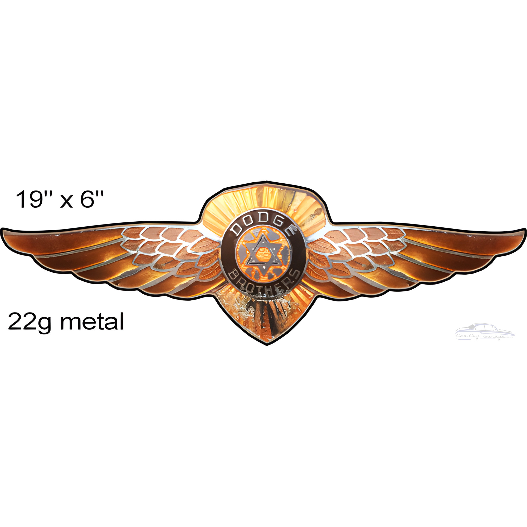 Dodge Brothers Garage Shop Reproduction Metal Sign - 6" x 19"