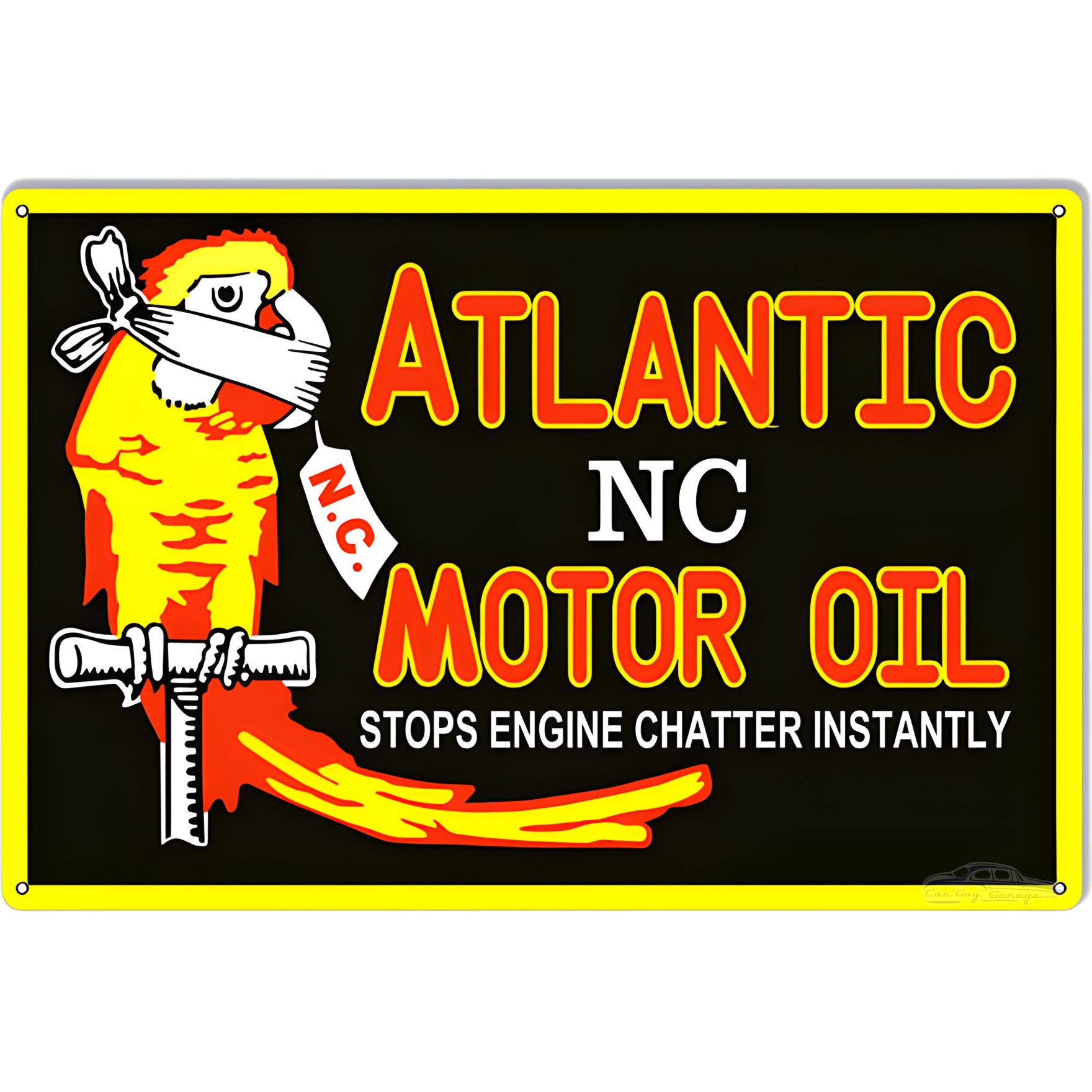 Atlantic Motor Oils Metal Sign - 12" x 18"