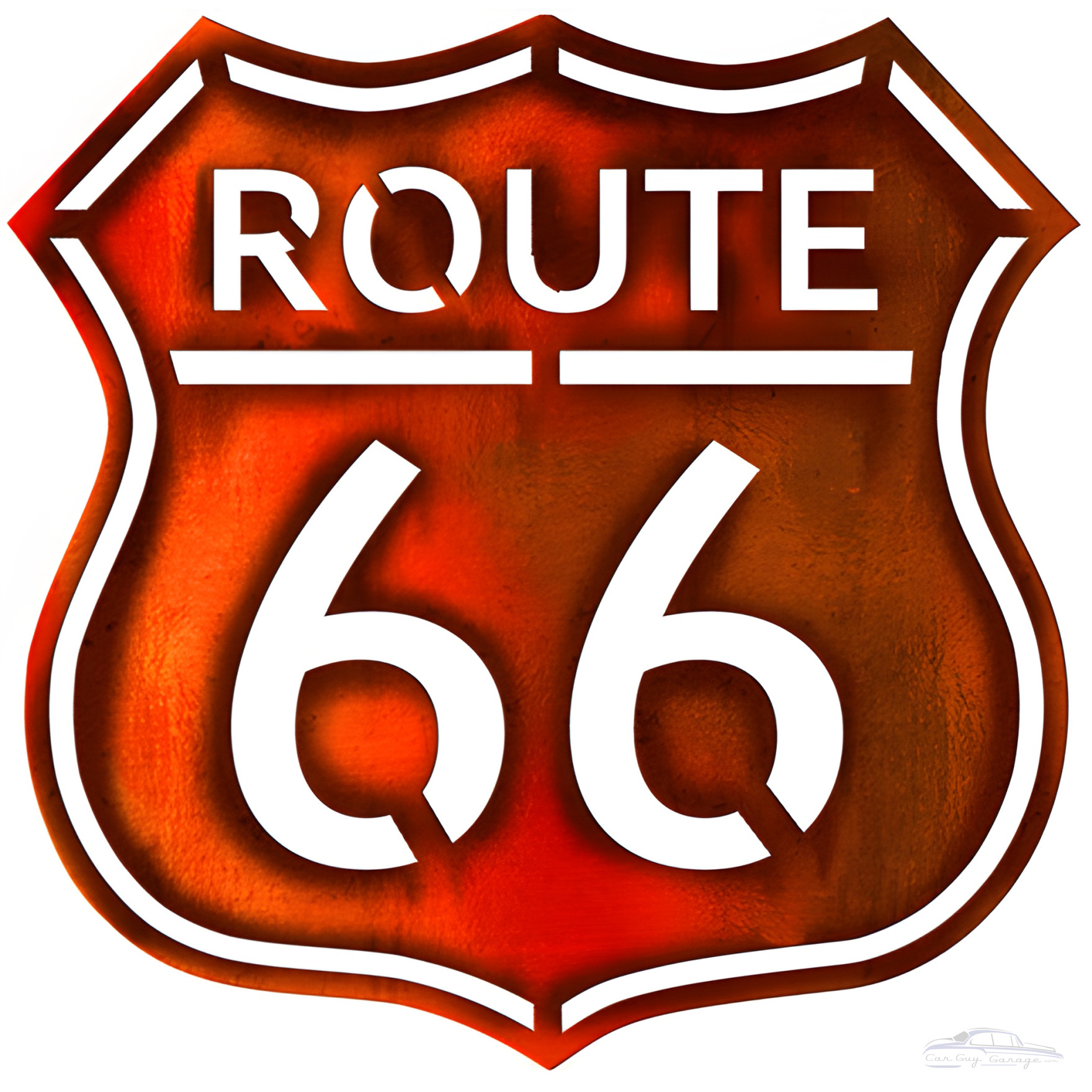 Route 66 Metal Sign - 15" x 15"