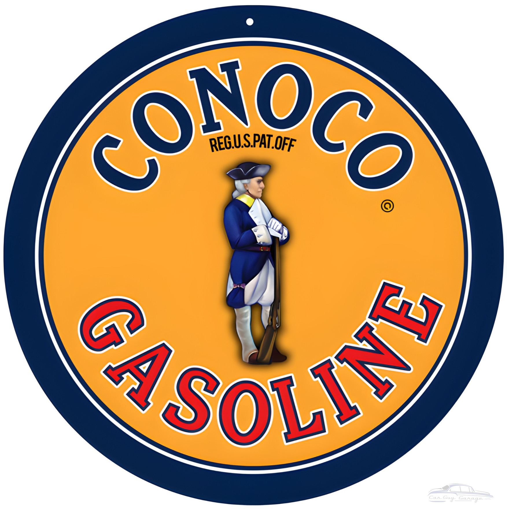 Conoco Gasoline Gas Station Metal Sign - 12" x 12"
